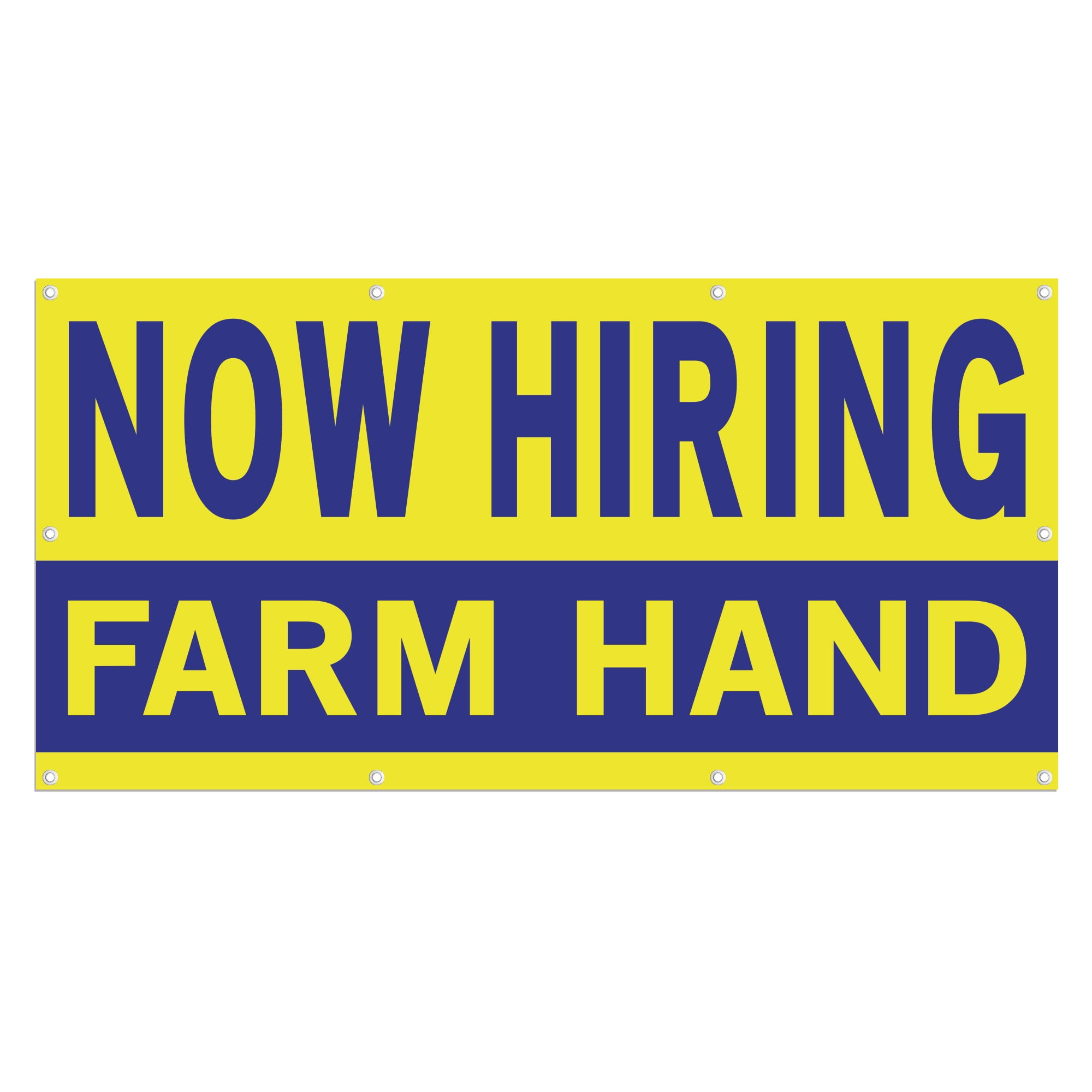 Now Hiring Farm Hand 13 oz Heavy Duty Vinyl Banner Roustabout Jobs ...