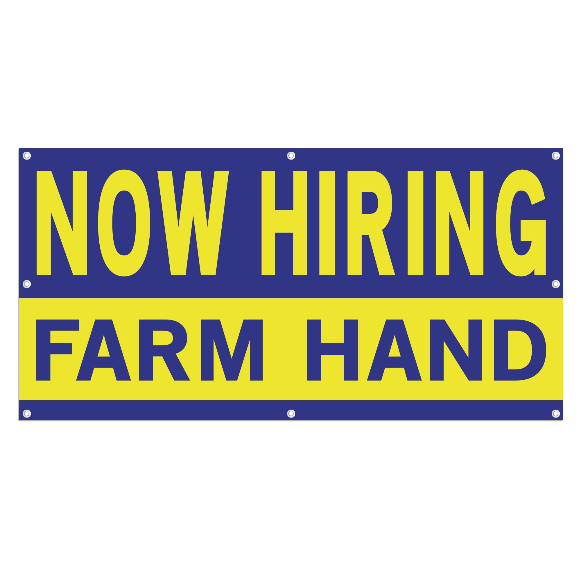 Now Hiring Farm Hand 13 oz Heavy Duty Vinyl Banner Roustabout Jobs ...