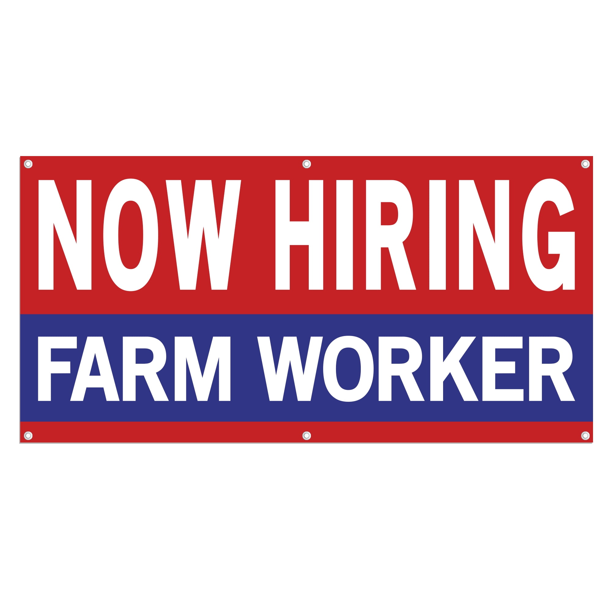 Now Hiring Farm Worker 13 oz Heavy Duty Vinyl Banner Roustabout Jobs ...