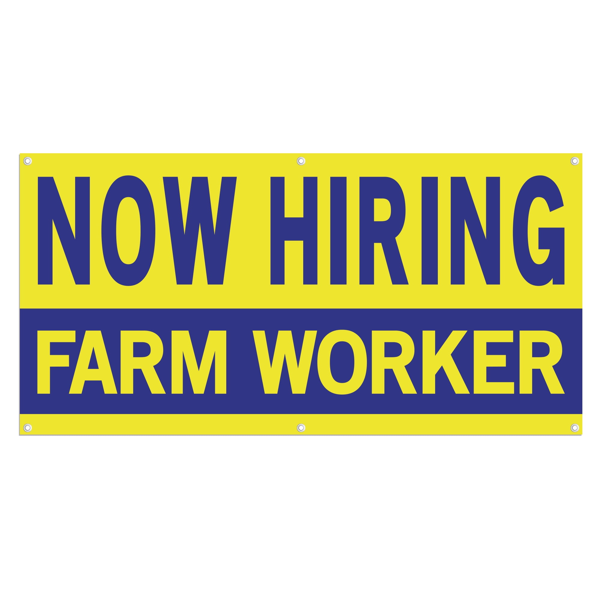 Now Hiring Farm Worker 13 oz Heavy Duty Vinyl Banner Roustabout Jobs ...