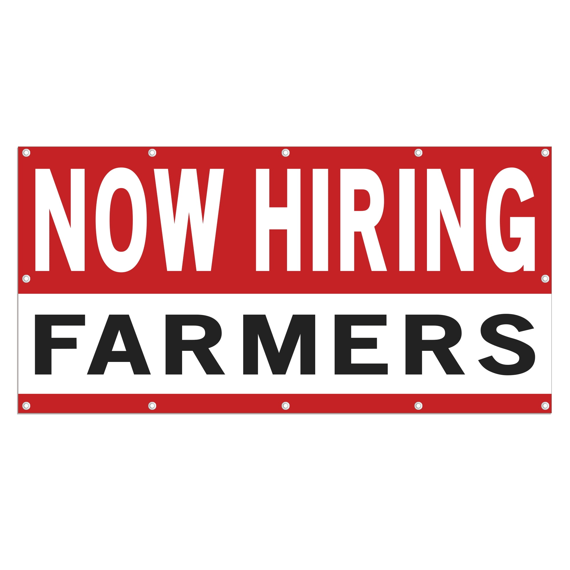 Now Hiring Farmers 13 oz Heavy Duty Vinyl Banner Farm Worker Jobs ...