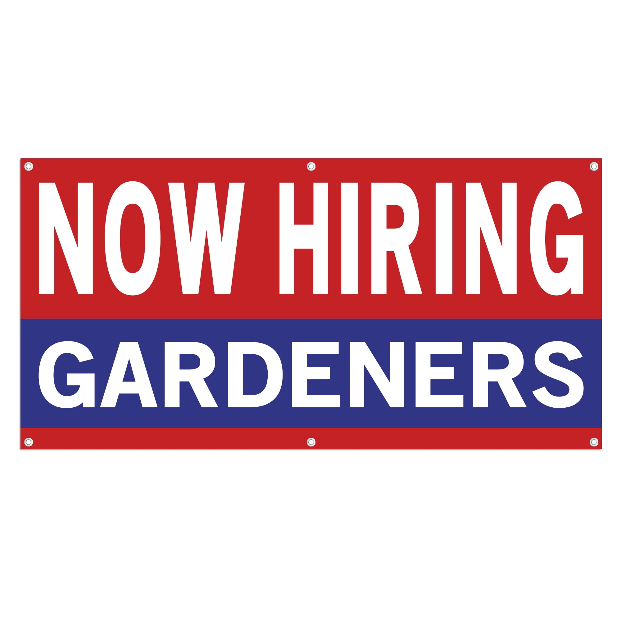 Now Hiring Gardeners 13 oz Heavy Duty Vinyl Banner Jobs Available ...