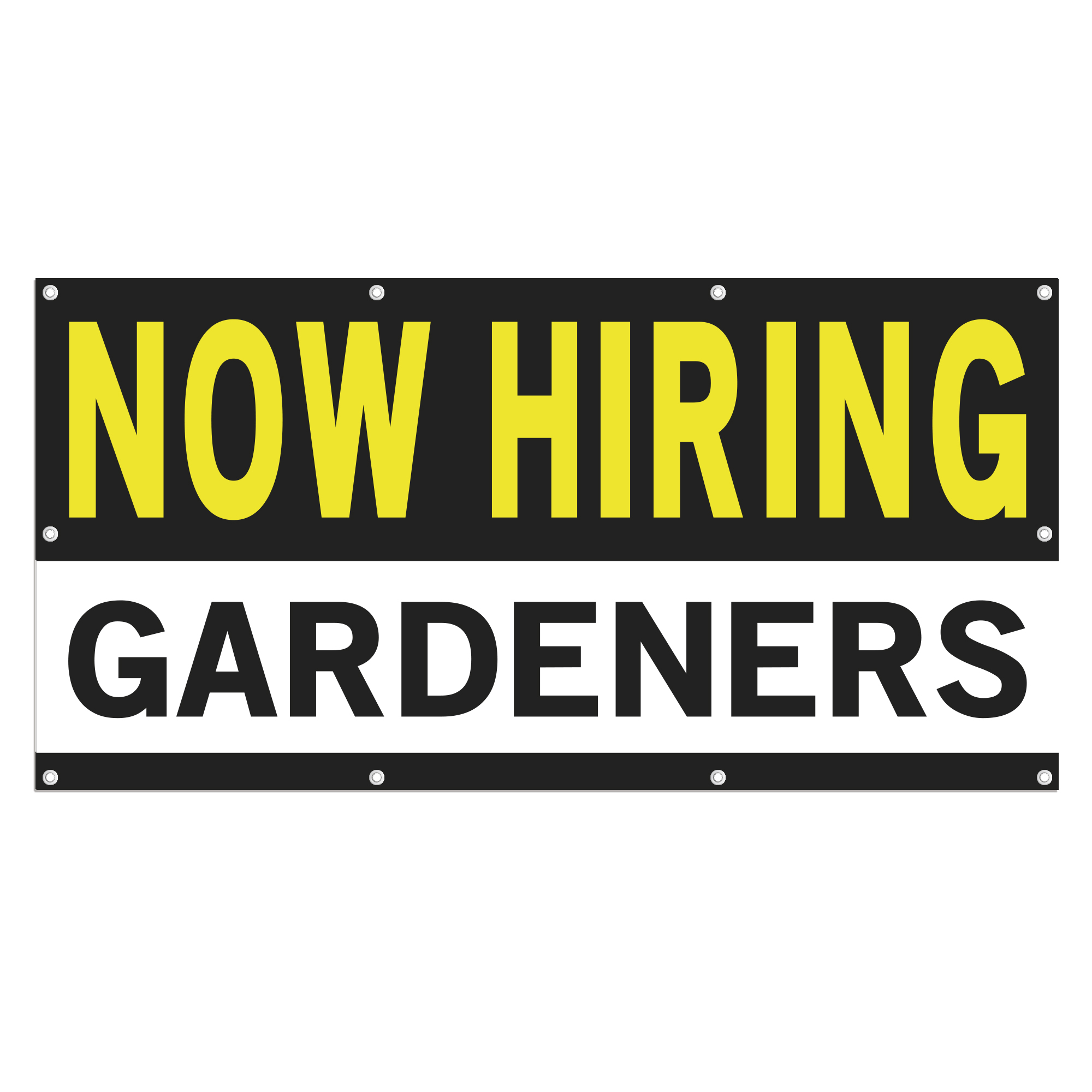 Now Hiring Gardeners 13 oz Heavy Duty Vinyl Banner Jobs Available ...