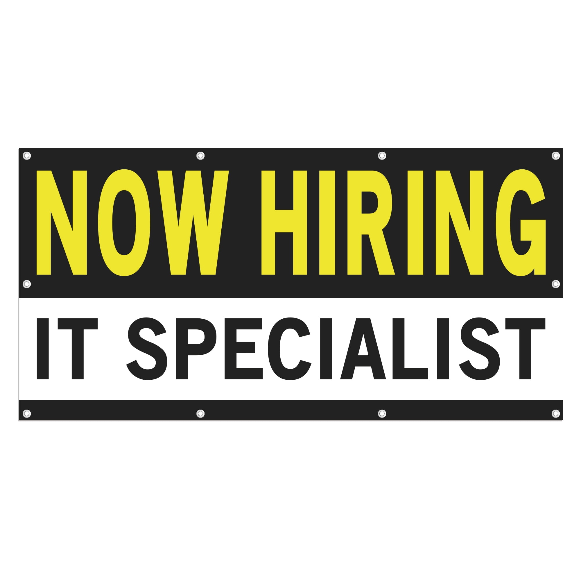 Now Hiring IT Specialist 13 oz Heavy Duty Vinyl Banner IT Specialist ...