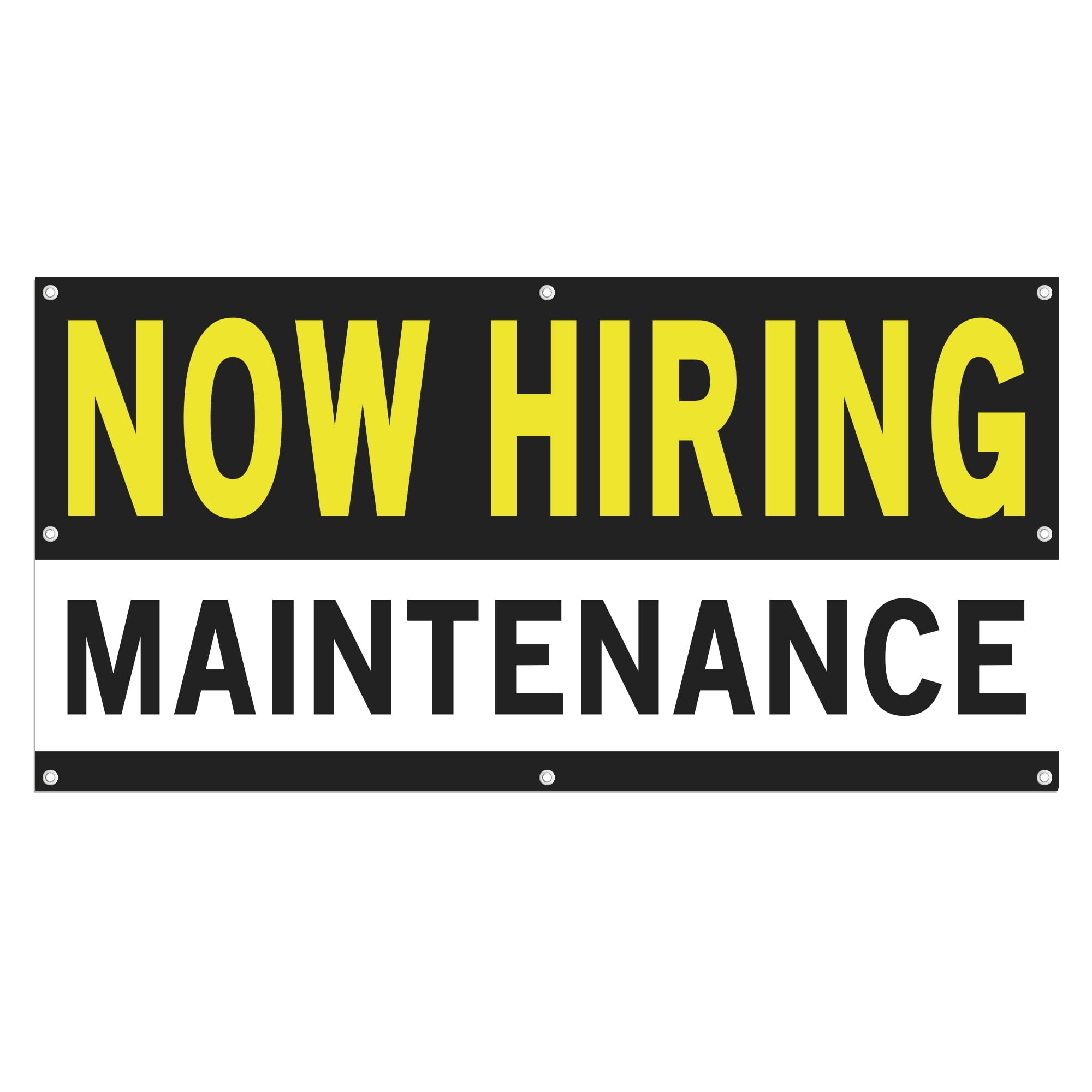 Now Hiring Maintenance 13 oz Heavy Duty Vinyl Banner Handyman Jobs ...