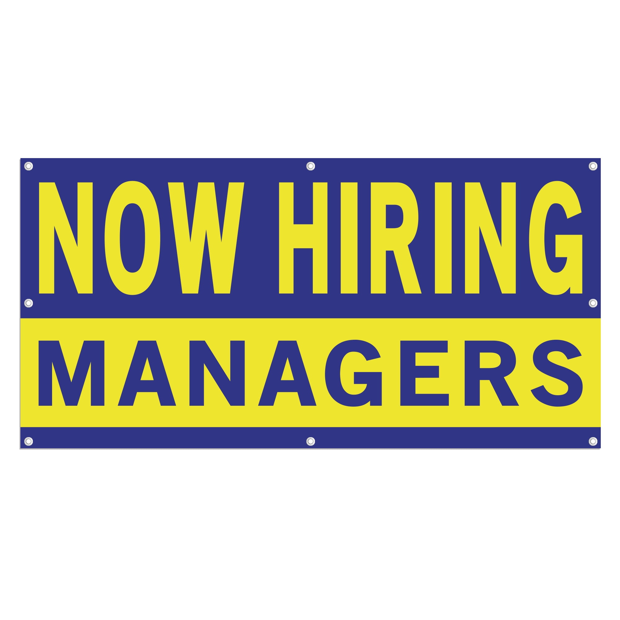 Now Hiring Managers 13 oz Heavy Duty Vinyl Banner General Manager Jobs ...
