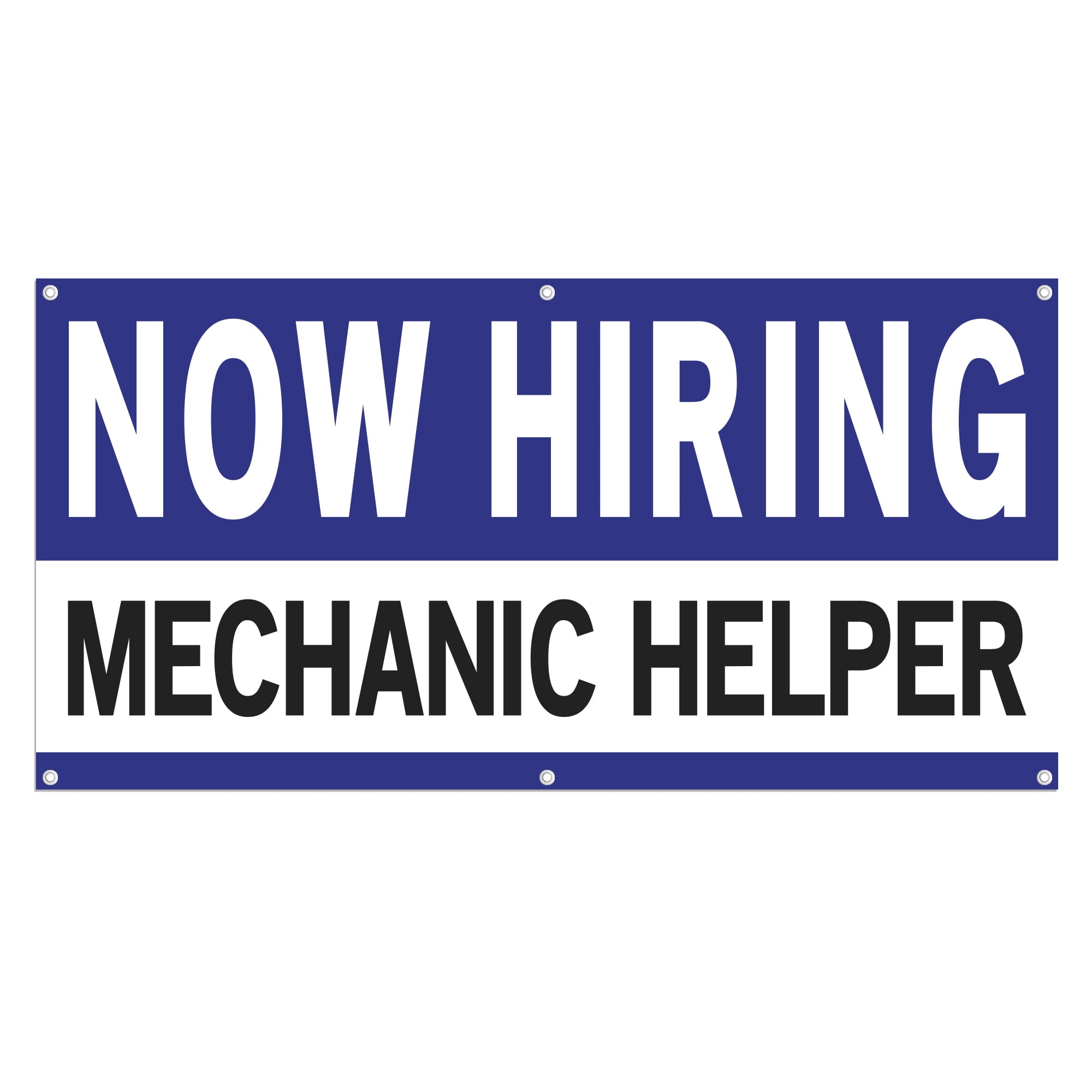 Now Hiring Mechanic Helper 13 oz Heavy Duty Vinyl Banner Mechanic ...