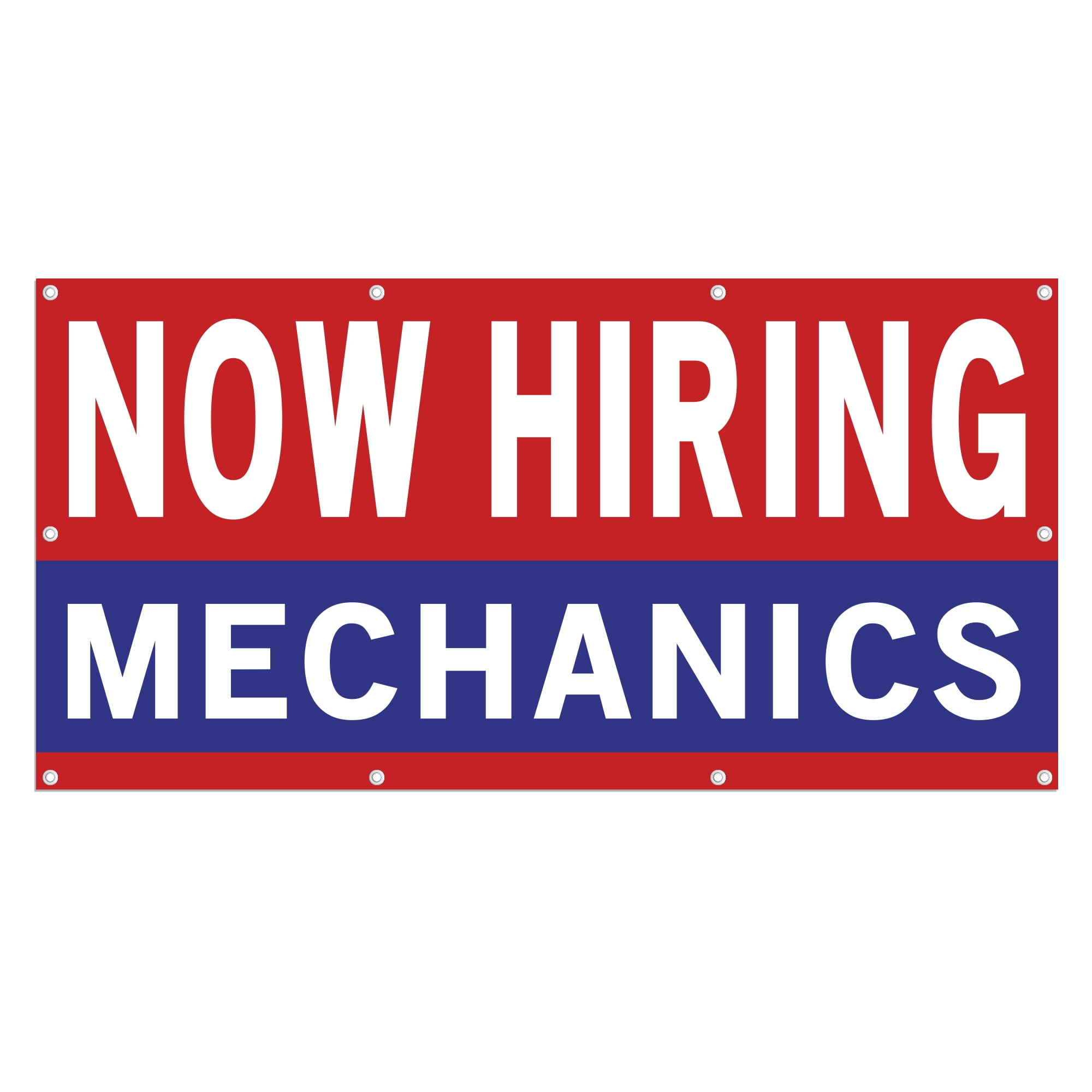 Now Hiring Mechanics 13 oz Heavy Duty Vinyl Banner Mechanic Jobs ...