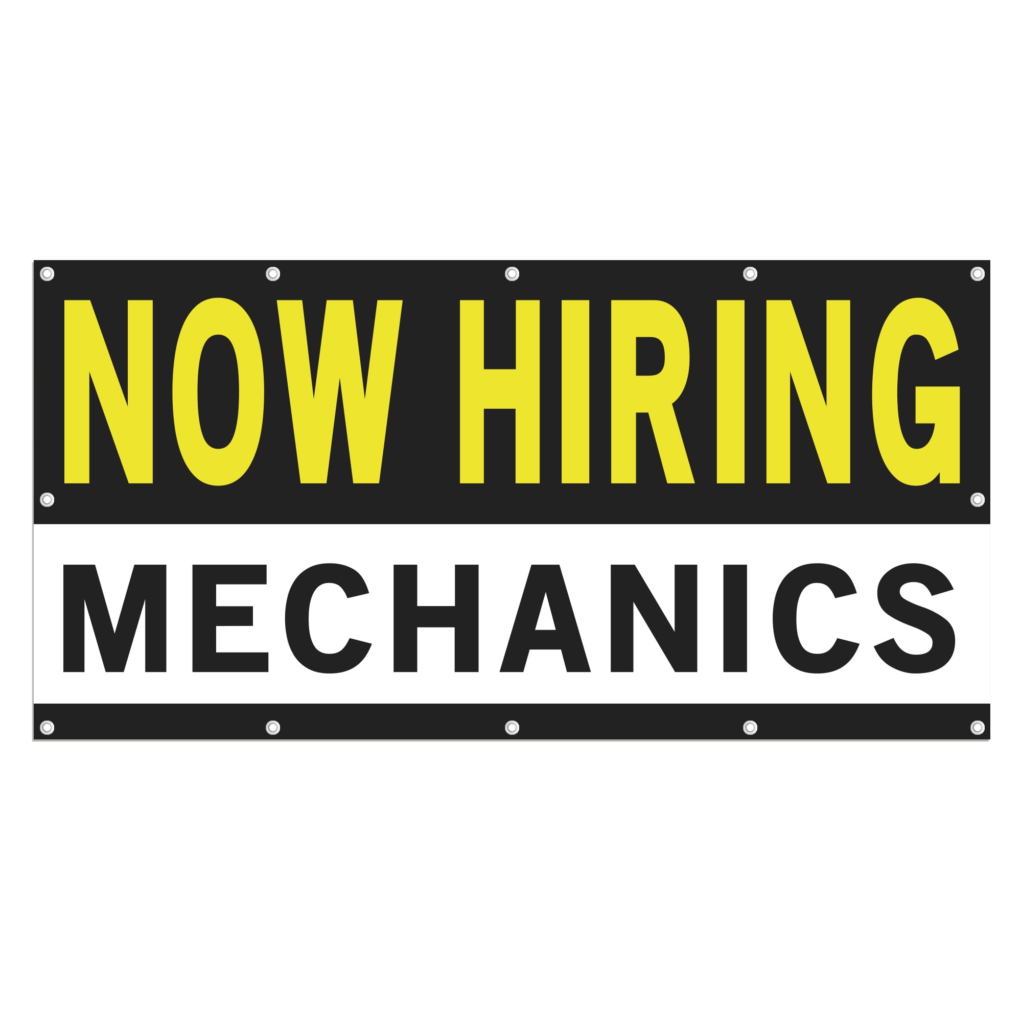 Now Hiring Mechanics 13 oz Heavy Duty Vinyl Banner Mechanic Jobs ...