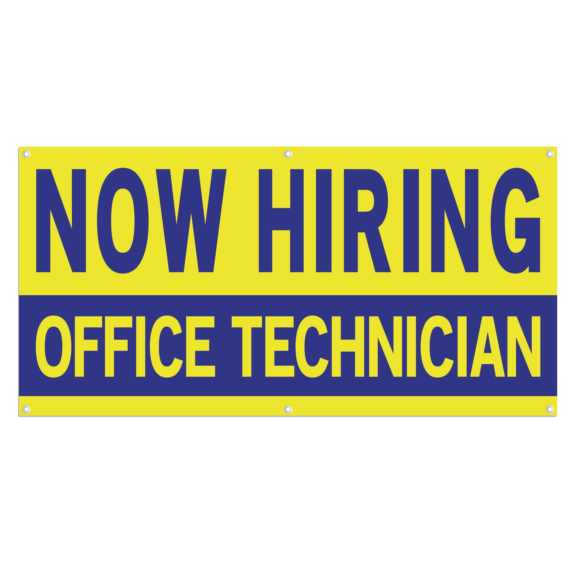 Now Hiring Office Technician 13 oz Heavy Duty Vinyl Banner Office ...