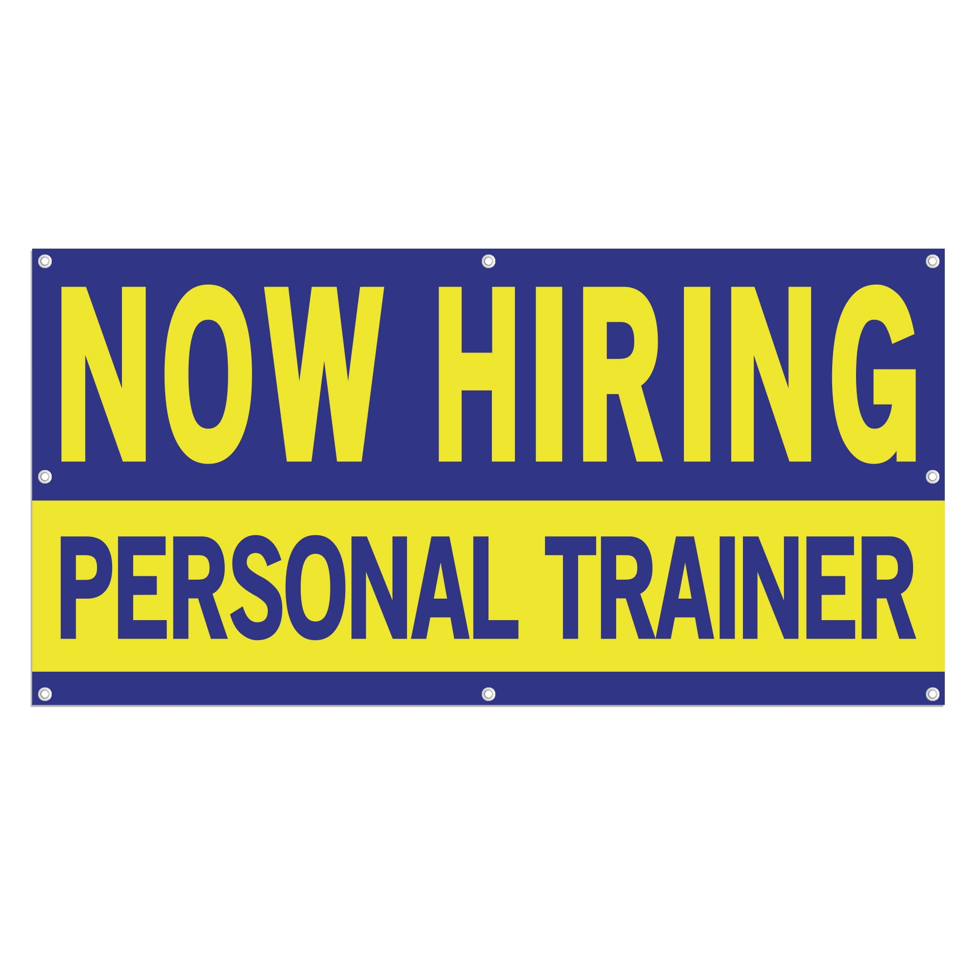 Now Hiring Personal Trainer 13 oz Heavy Duty Vinyl Banner Fitness Coach ...