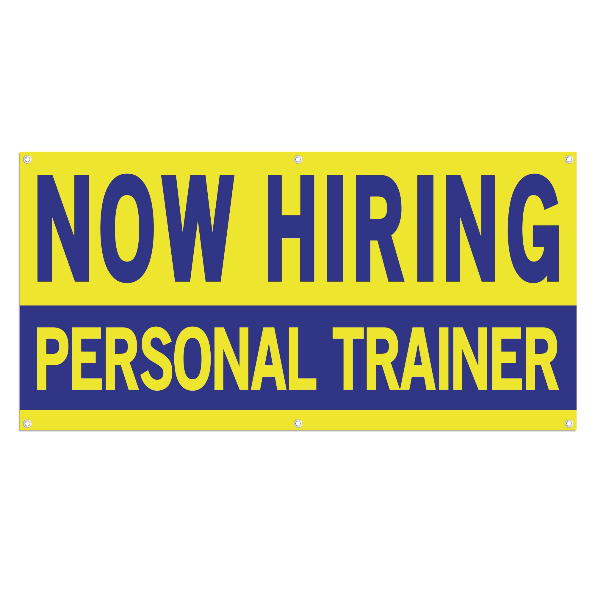 Now Hiring Personal Trainer 13 oz Heavy Duty Vinyl Banner Fitness Coach ...