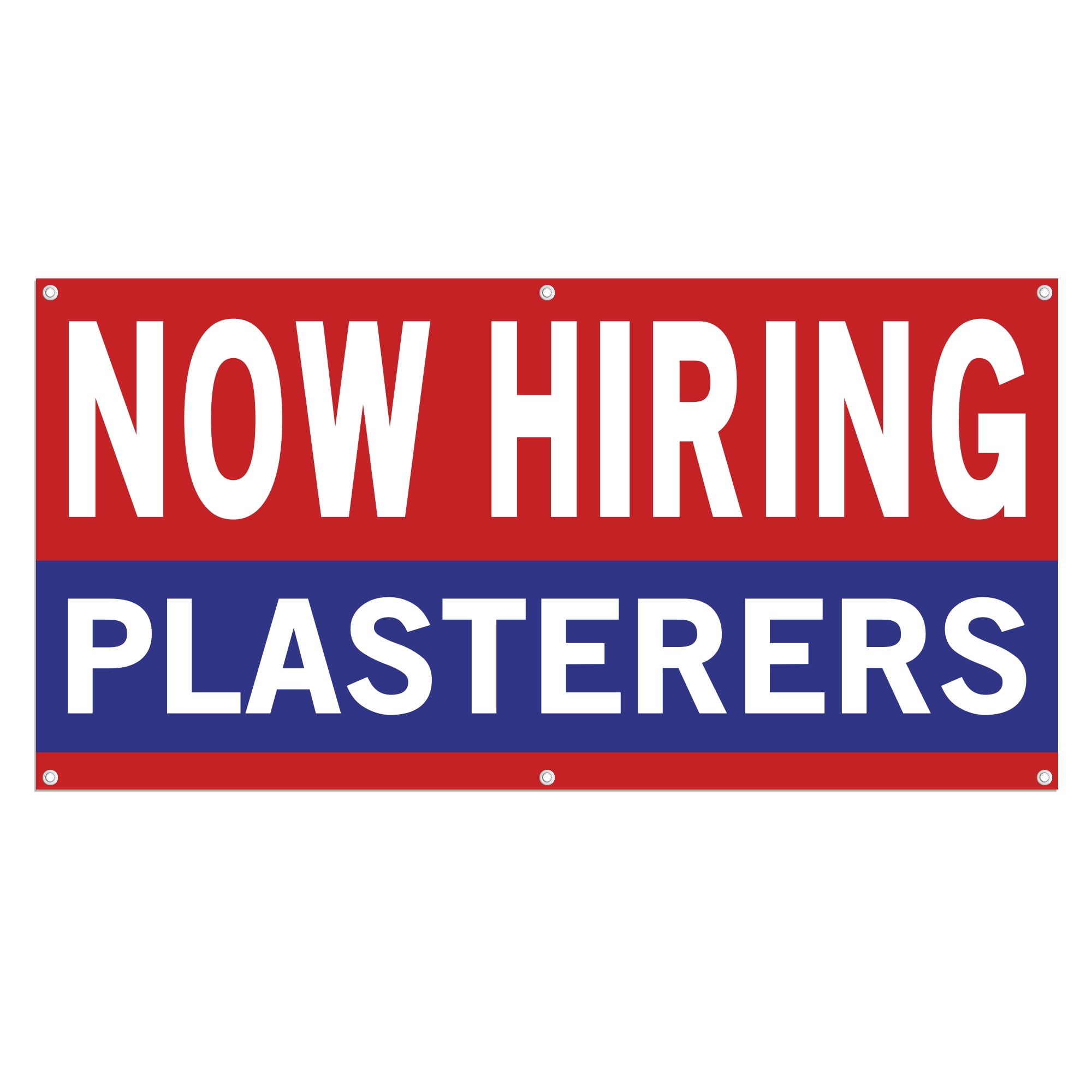 Now Hiring Plasterers 13 oz Heavy Duty Vinyl Banner Plasterer Jobs ...
