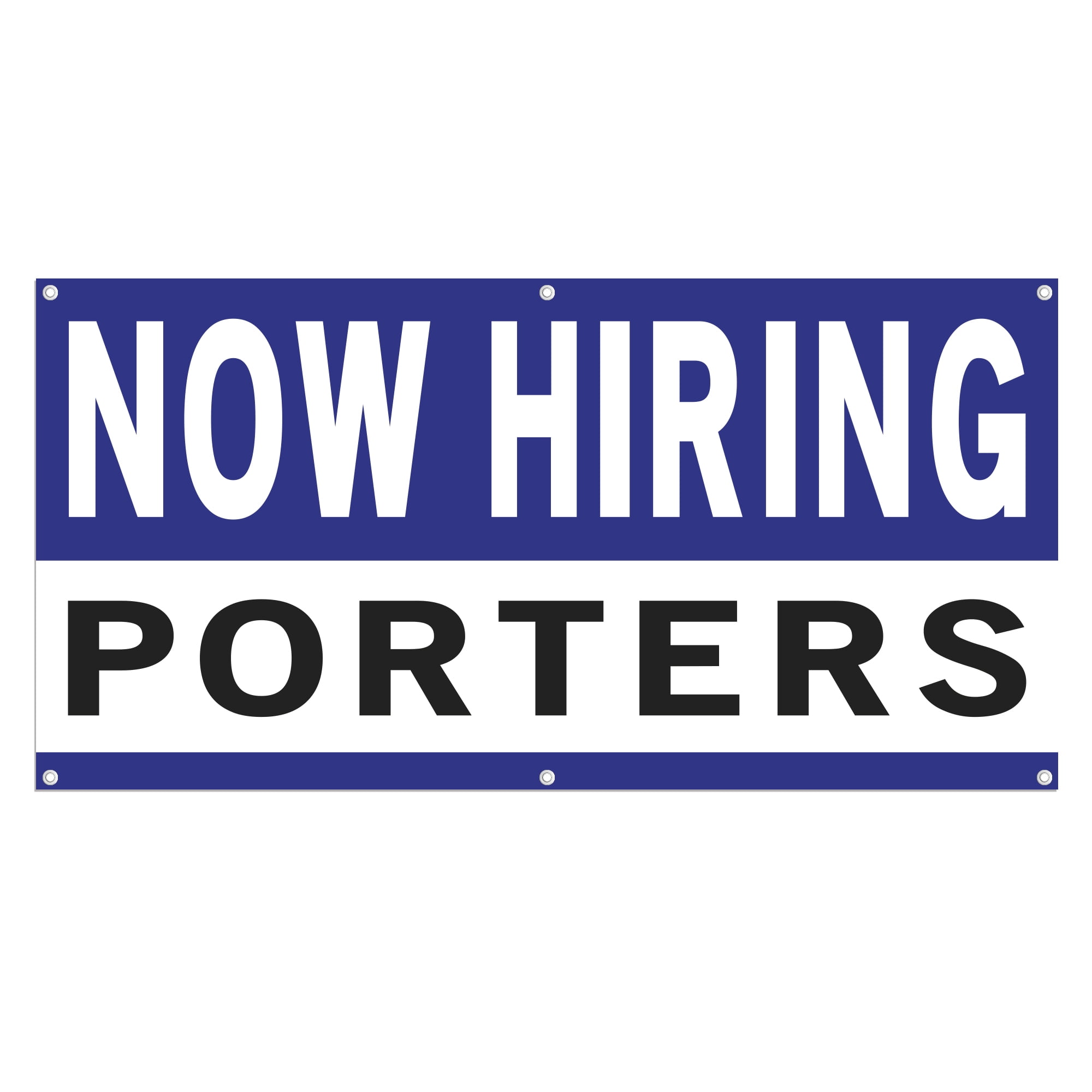 Now Hiring Porters 13 oz Heavy Duty Vinyl Banner Porter Jobs Available ...