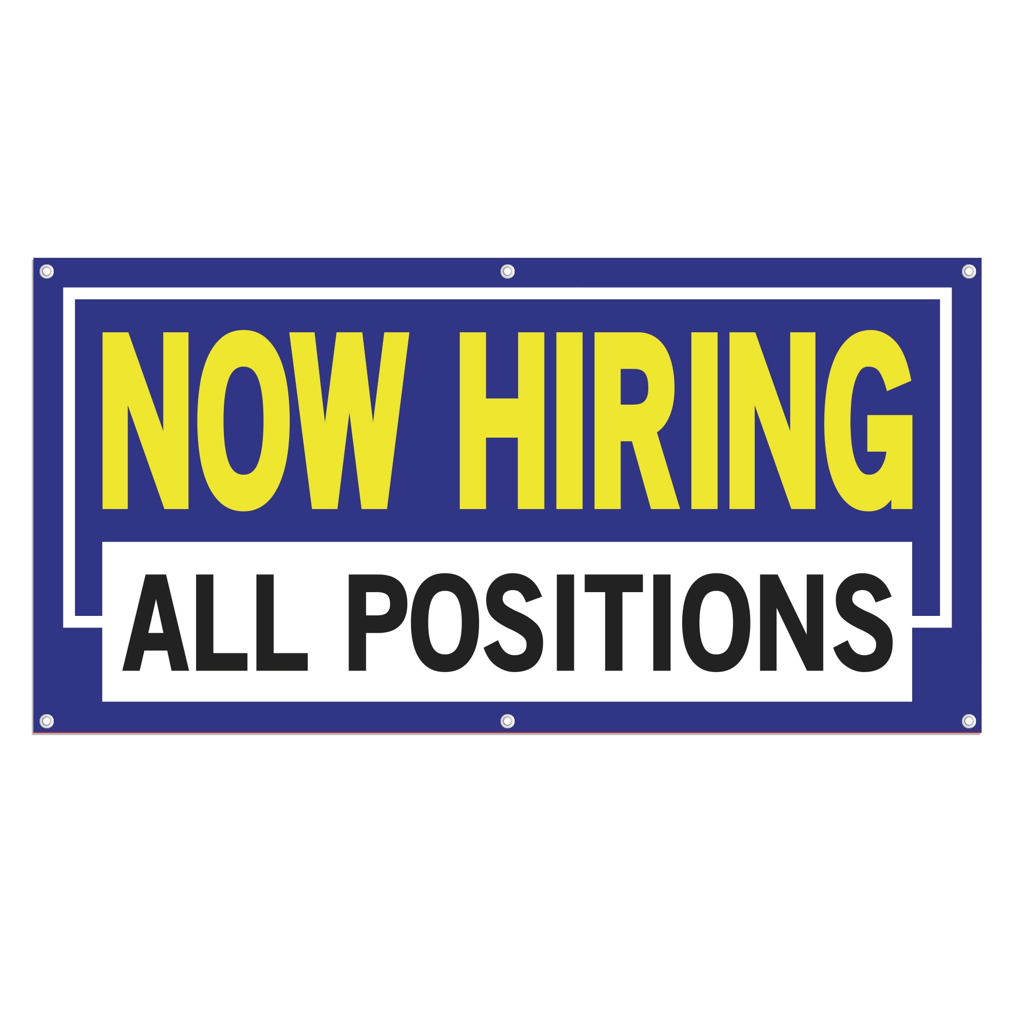 Now Hiring All Positions 13 oz Heavy Duty Vinyl Banner All Position ...