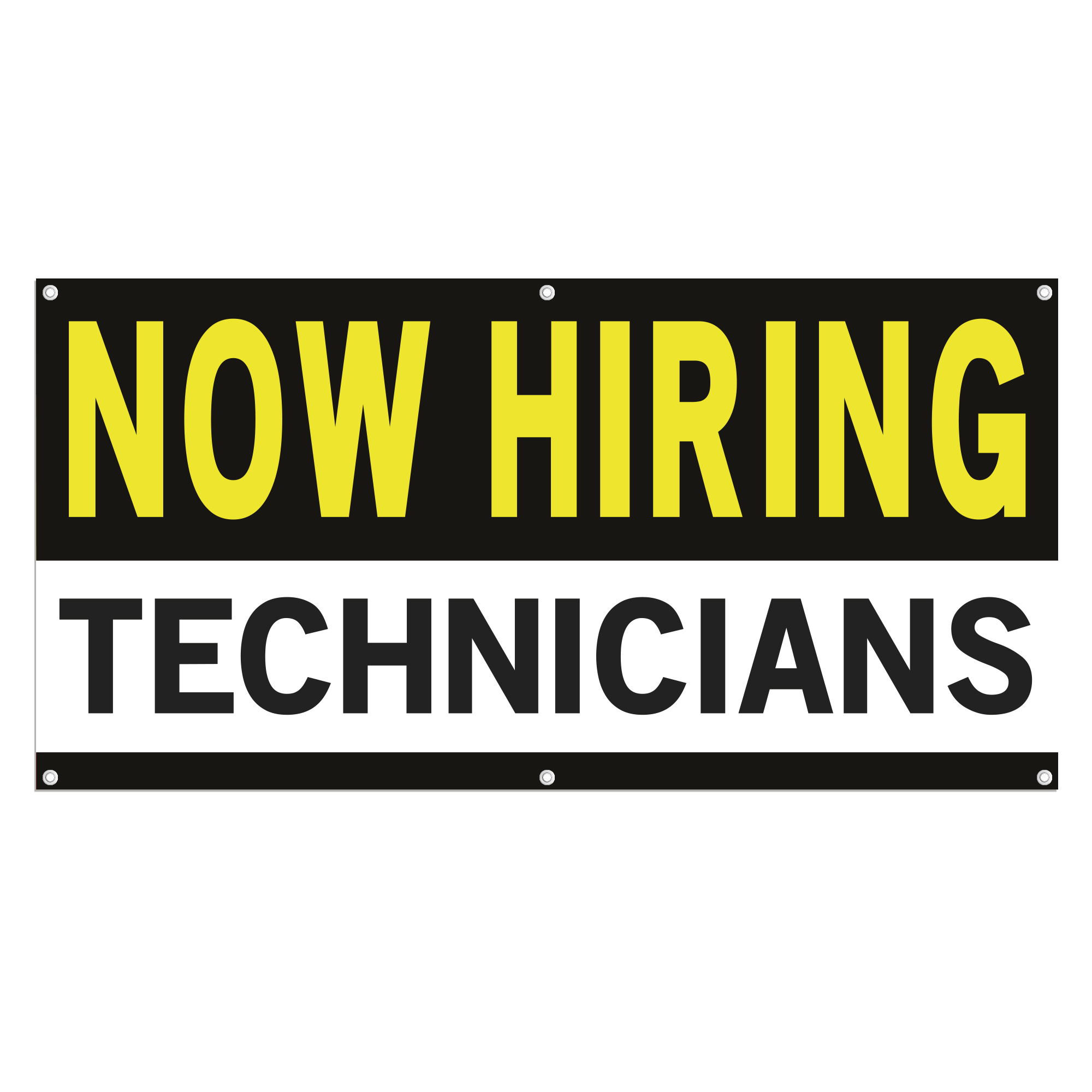 Now Hiring Technicians 13 oz Heavy Duty Vinyl Banner Technician Jobs ...