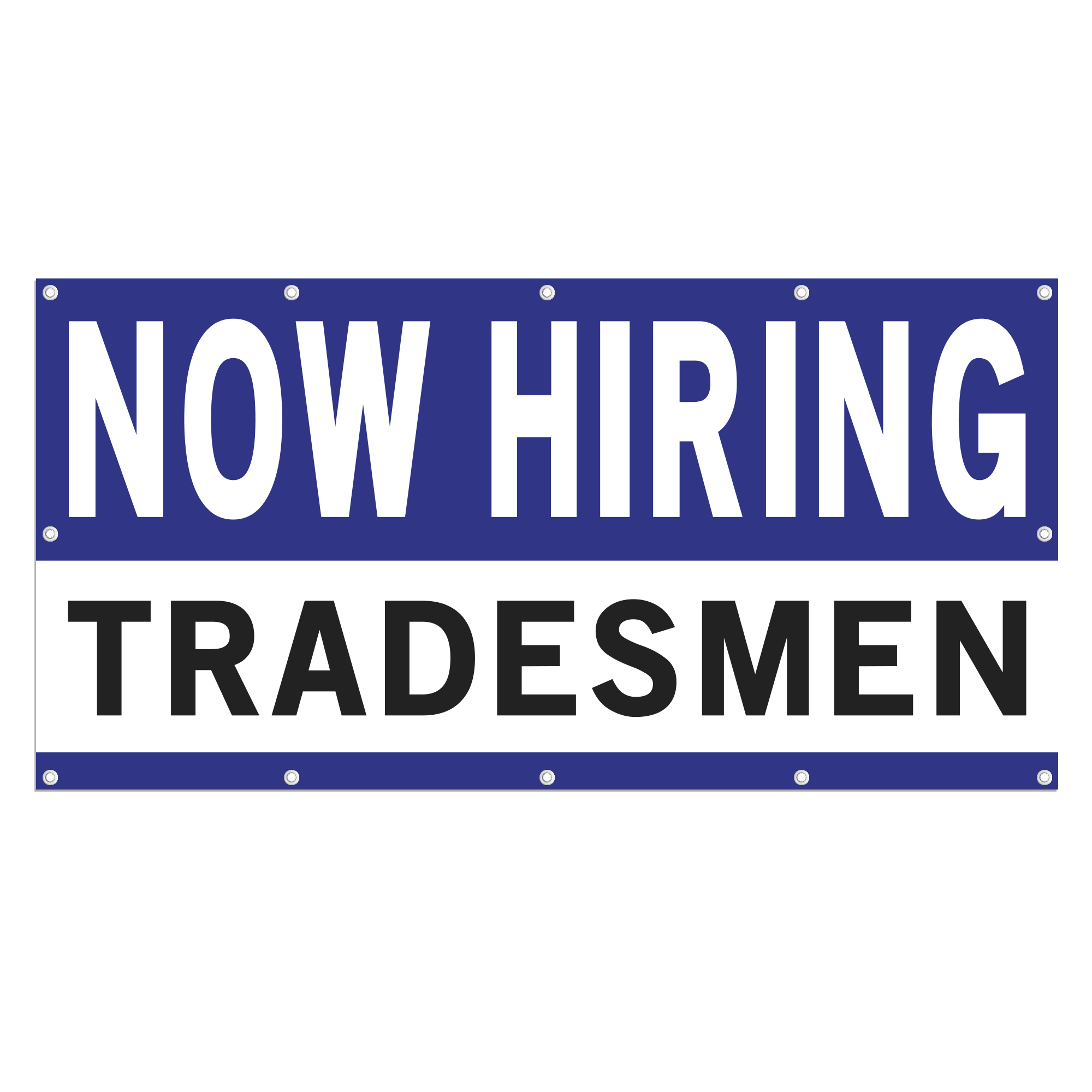 Now Hiring Tradesmen 13 oz Heavy Duty Vinyl Banner Tradesman Jobs ...
