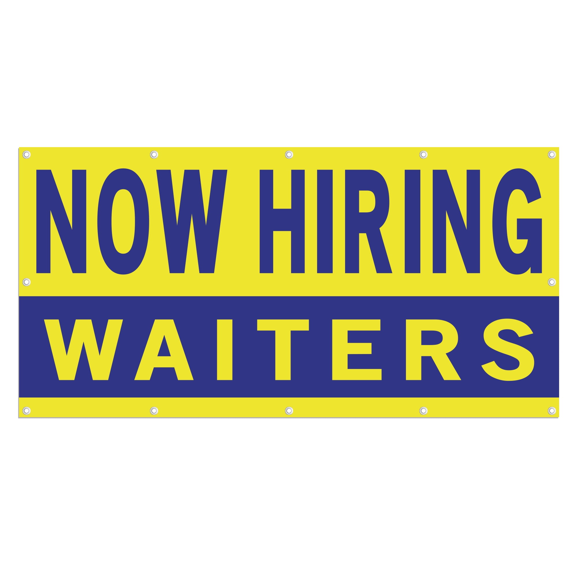 Now Hiring Waiters 13 oz Heavy Duty Vinyl Banner Waitress Waiter Jobs ...