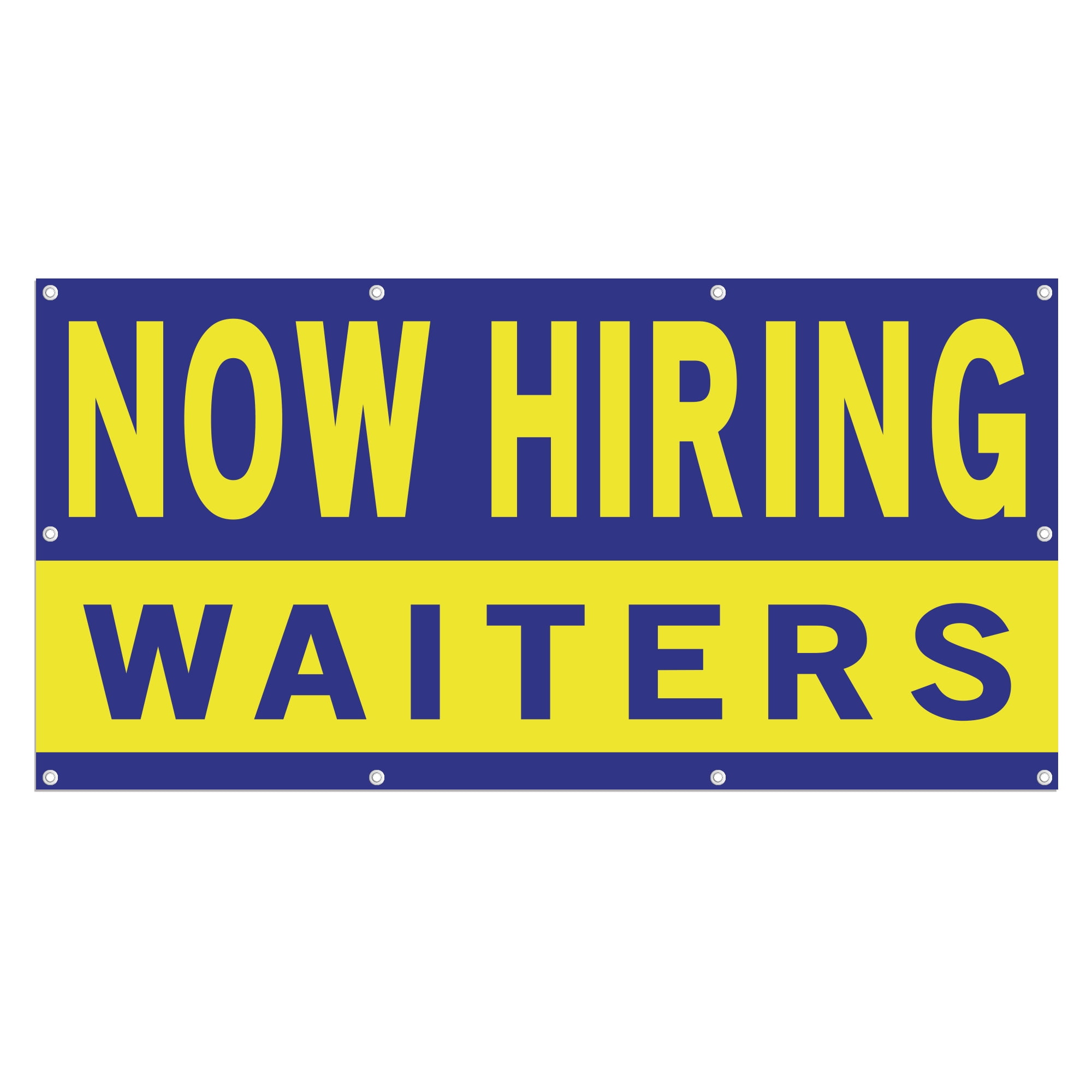 Now Hiring Waiters 13 oz Heavy Duty Vinyl Banner Waitress Waiter Jobs ...
