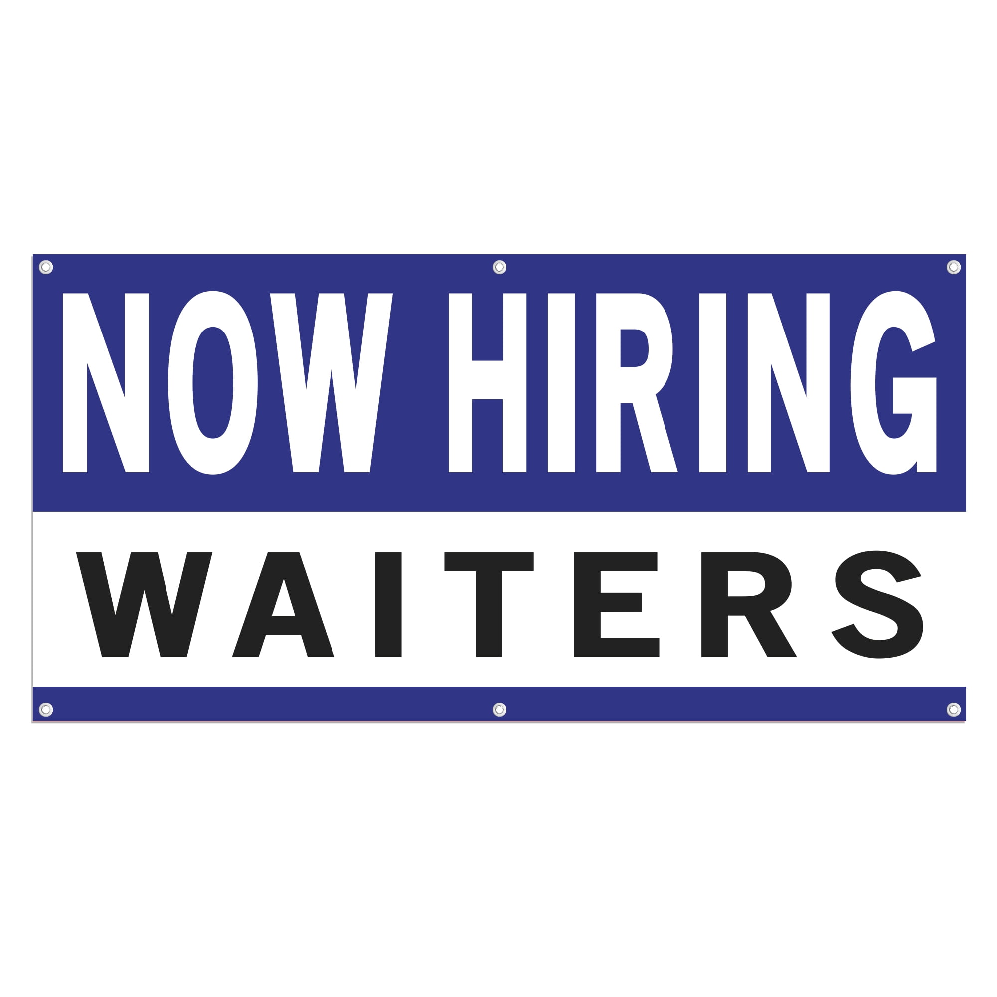 Now Hiring Waiters 13 oz Heavy Duty Vinyl Banner Waitress Waiter Jobs ...