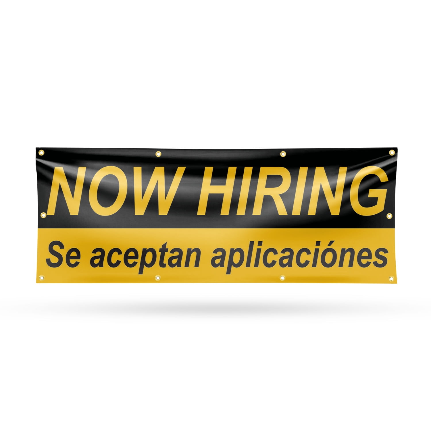 Now Hiring se Acepan Aplicaciones Banner Sign 36 Inch x 96 Inch | 13 oz ...