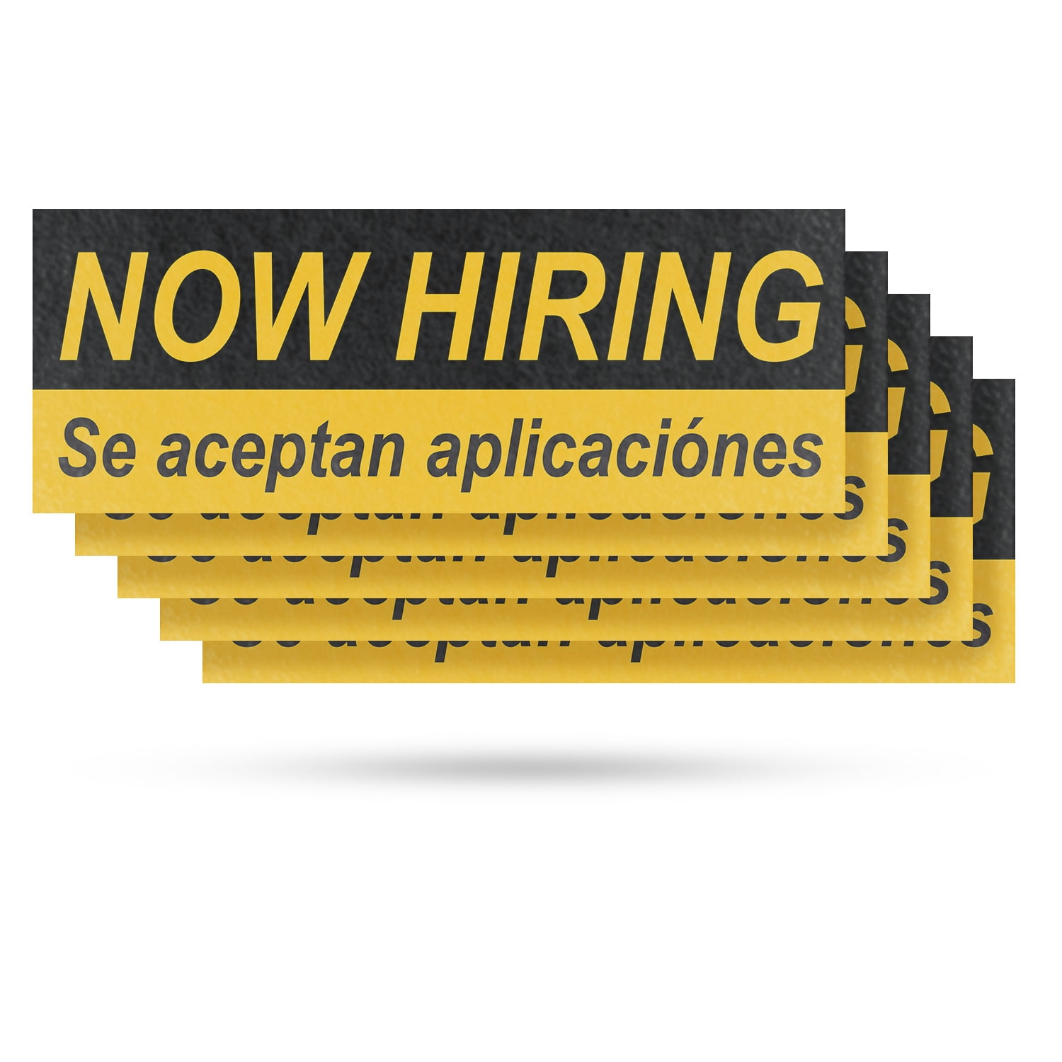 Now Hiring se Aceptan Aplicaciones Vinyl Decal 5 Pack of 24 Inch x 9 ...