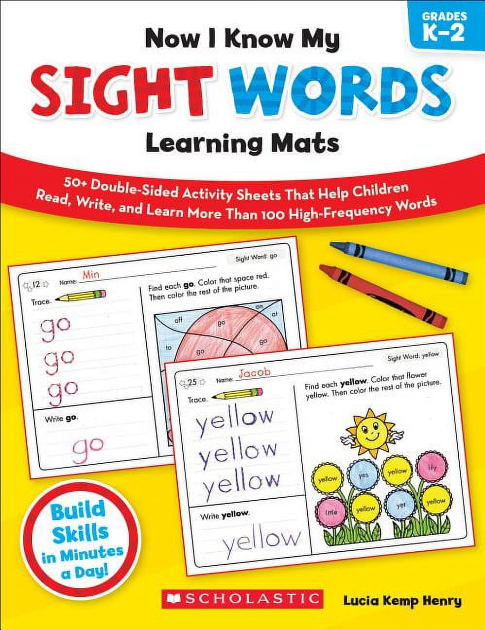Now I Know My... Now I Know My Sight Words Learning Mats, Grades K-2 ...