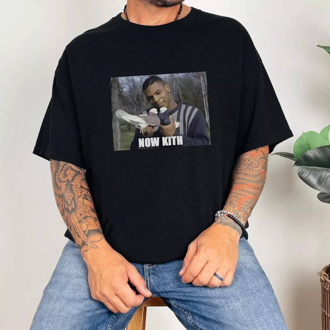 Now Kith Mike Tyson Pigeons Shirt Meme Mike Tyson Boxing Unisex Shirt ...