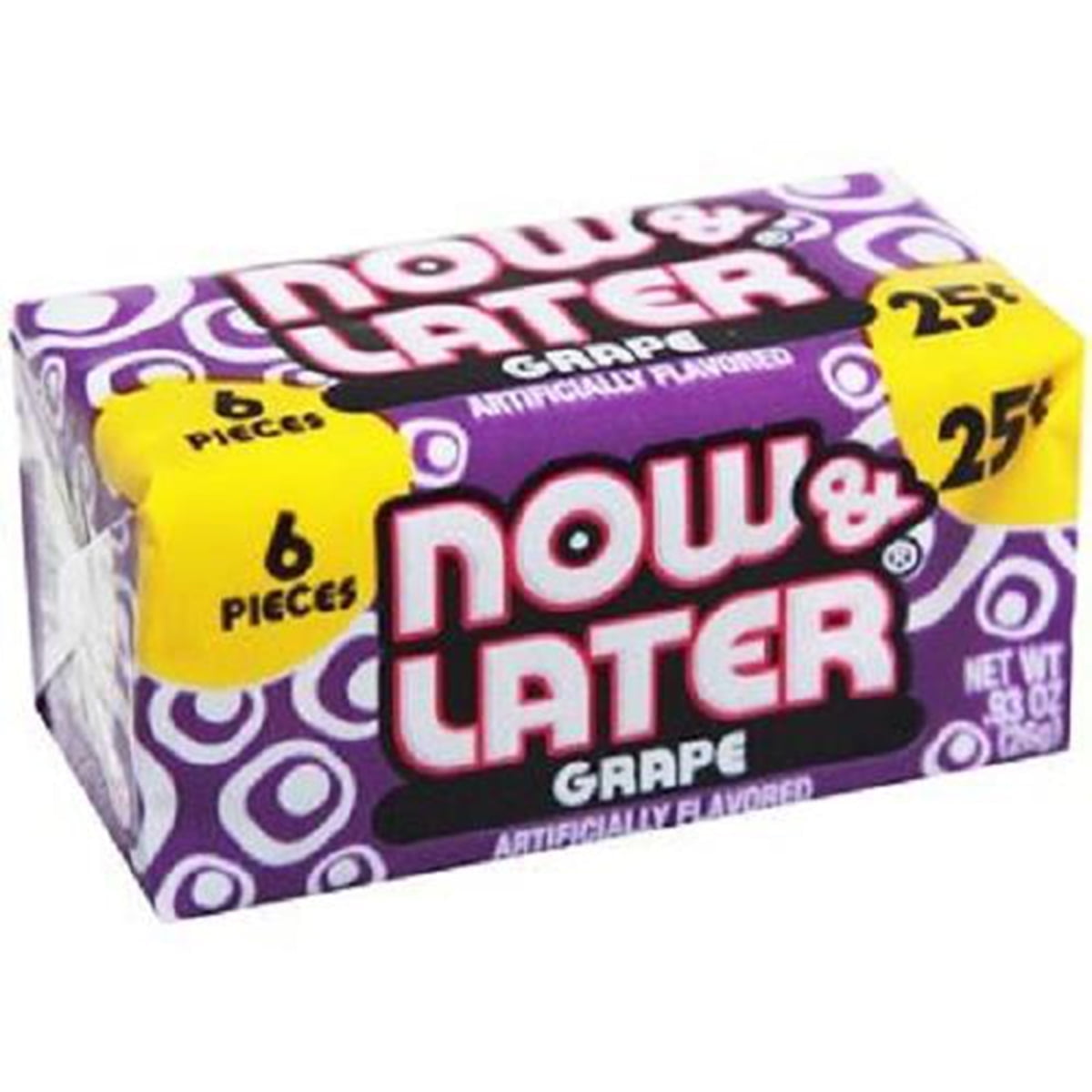 Now & Later Changemakers Grape Candy 24 Count - 6 Pieces - Walmart.com