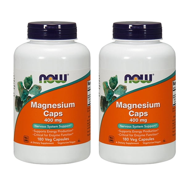 Now Magnesium 400Mg,180 Capsules (Pack Of 2) - Walmart Business Supplies