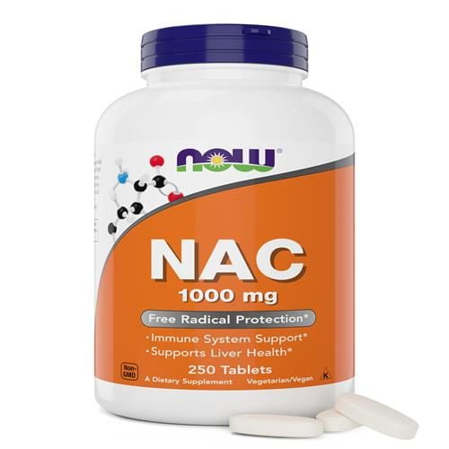 Now Nac, 1000 Mg, 250 Tablets, Vegetarian And Vegan, Non-Gmo Packaging ...