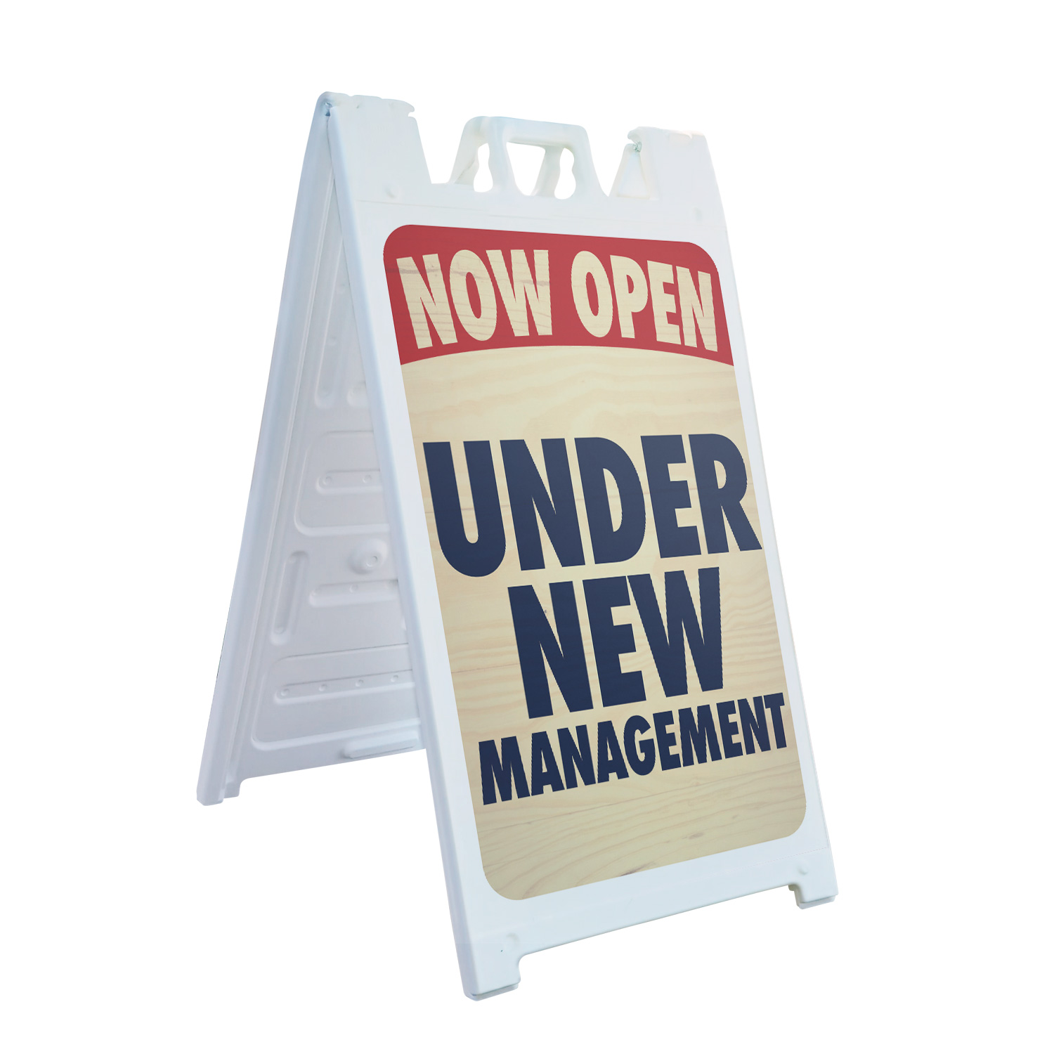 Now Open 24" x 36" Double Sided A-Frame Sidewalk Sign, Includes 2 ...