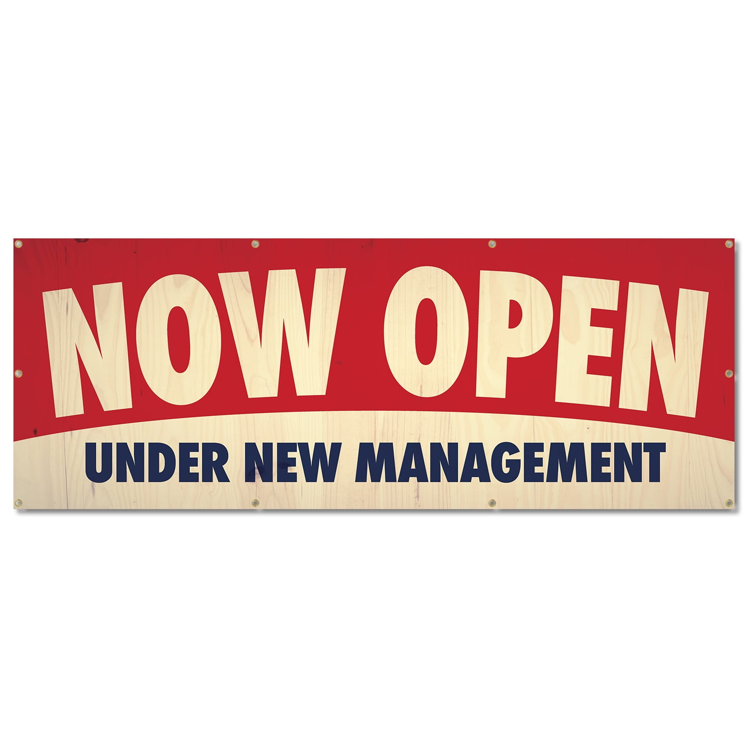 Now Open | 36" X 96" Banner | Outdoor Vinyl Sign With Grommets ...