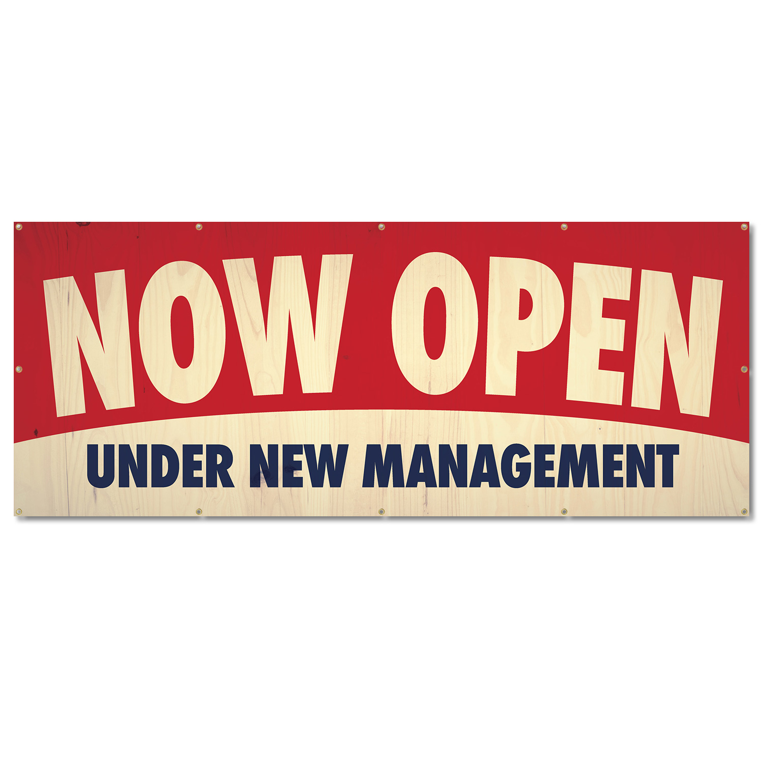 Now Open | 48" X 120" Banner | Outdoor Vinyl Sign With Grommets ...
