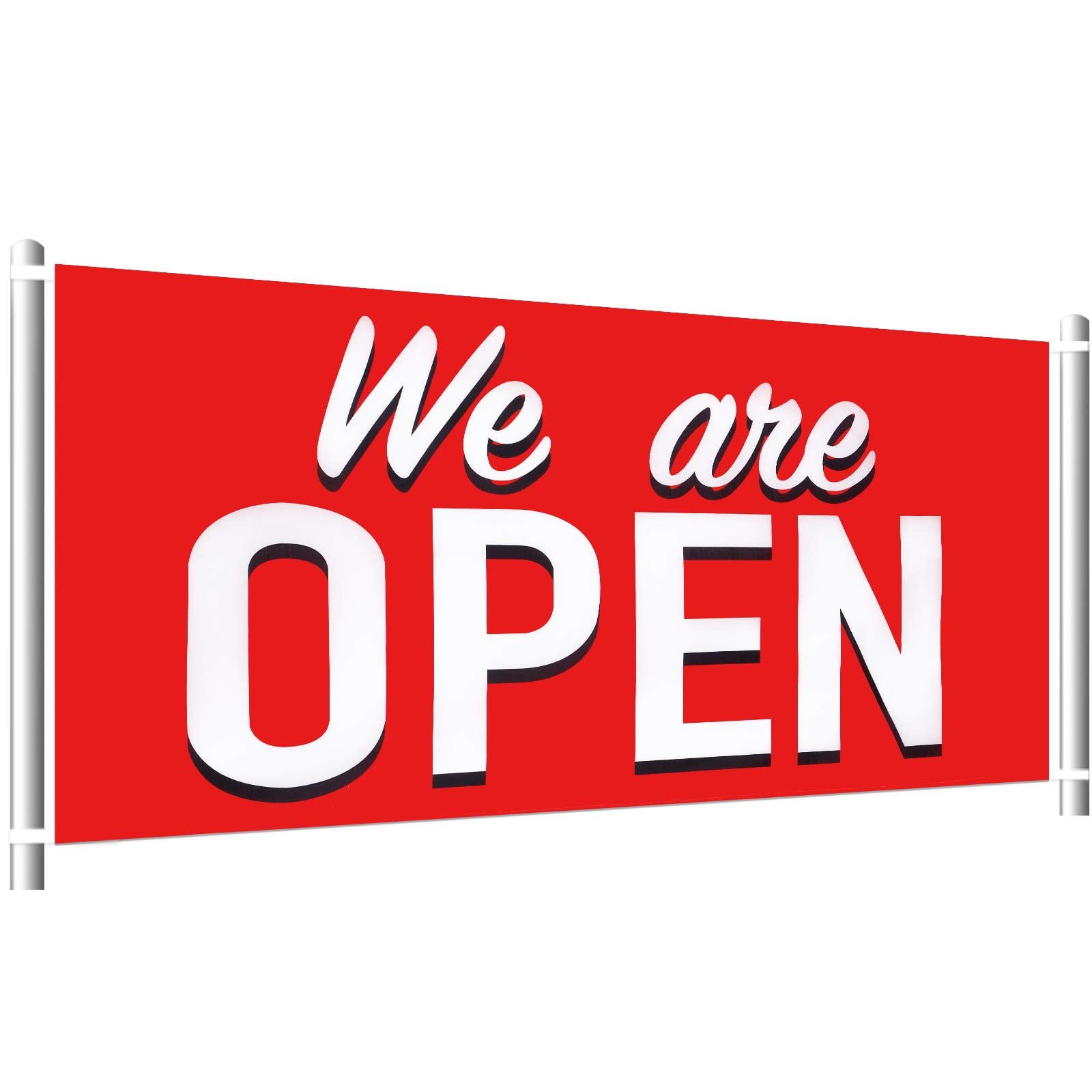Now Open Banner Garden Outdoor Indoor Signs Polyester Store Hanging ...