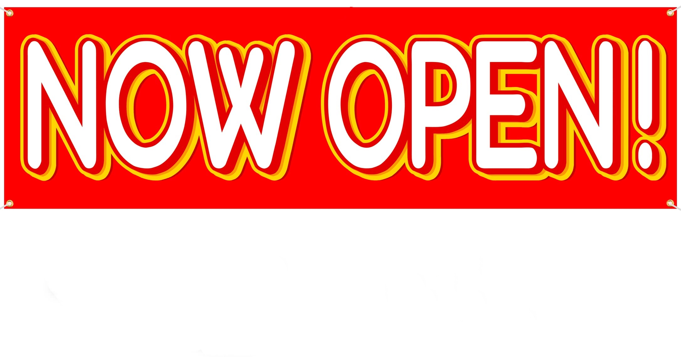 Now Open Banner Garden Outdoor Indoor Signs Polyester Store Hanging ...