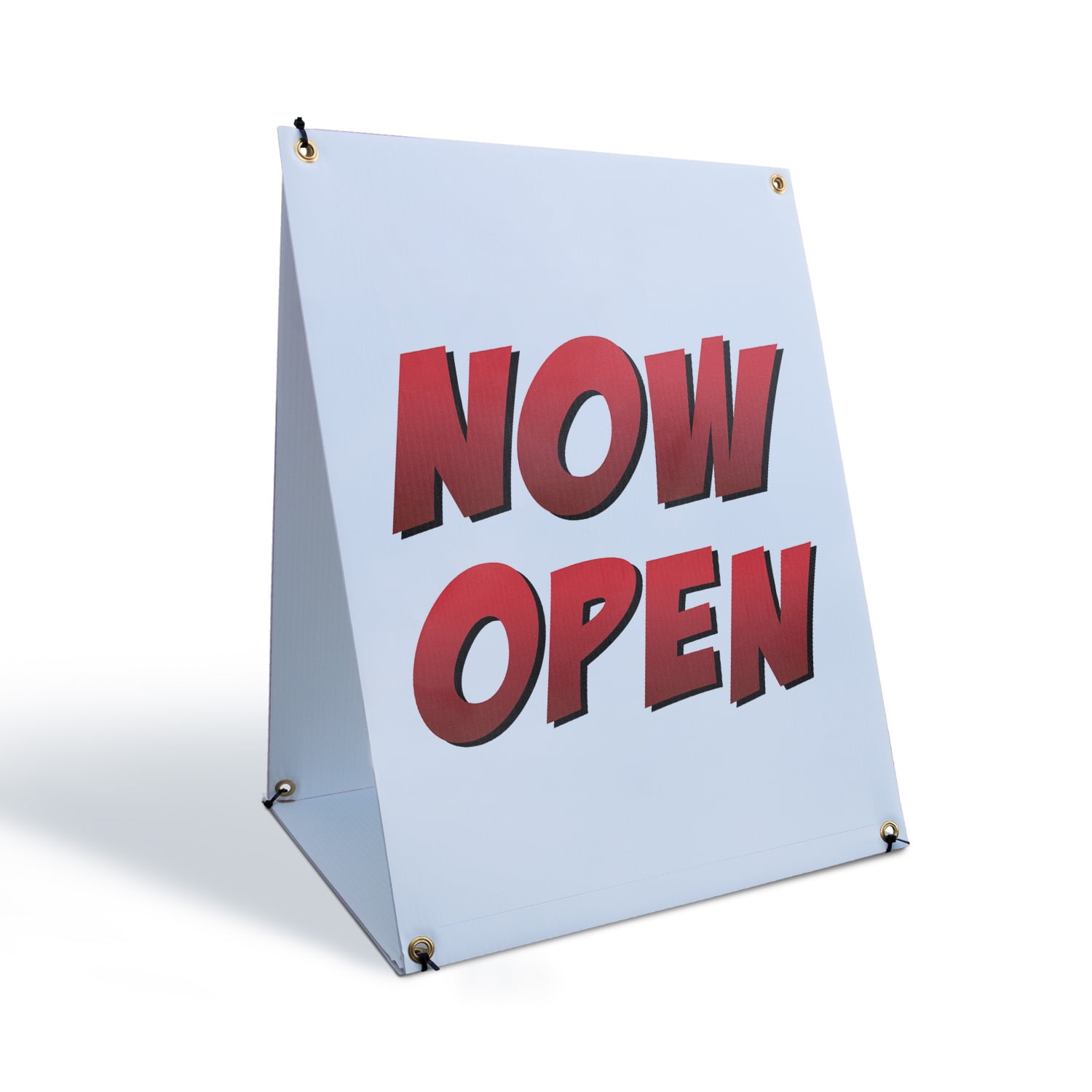 Now Open Sidewalk Sign 18 Inch x 24 Inch A-Frame Images On Both Sides ...