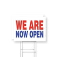 We Are Now Open Yard Sign 2 Pack of 18 Inch x 24 Inch Double Sided ...