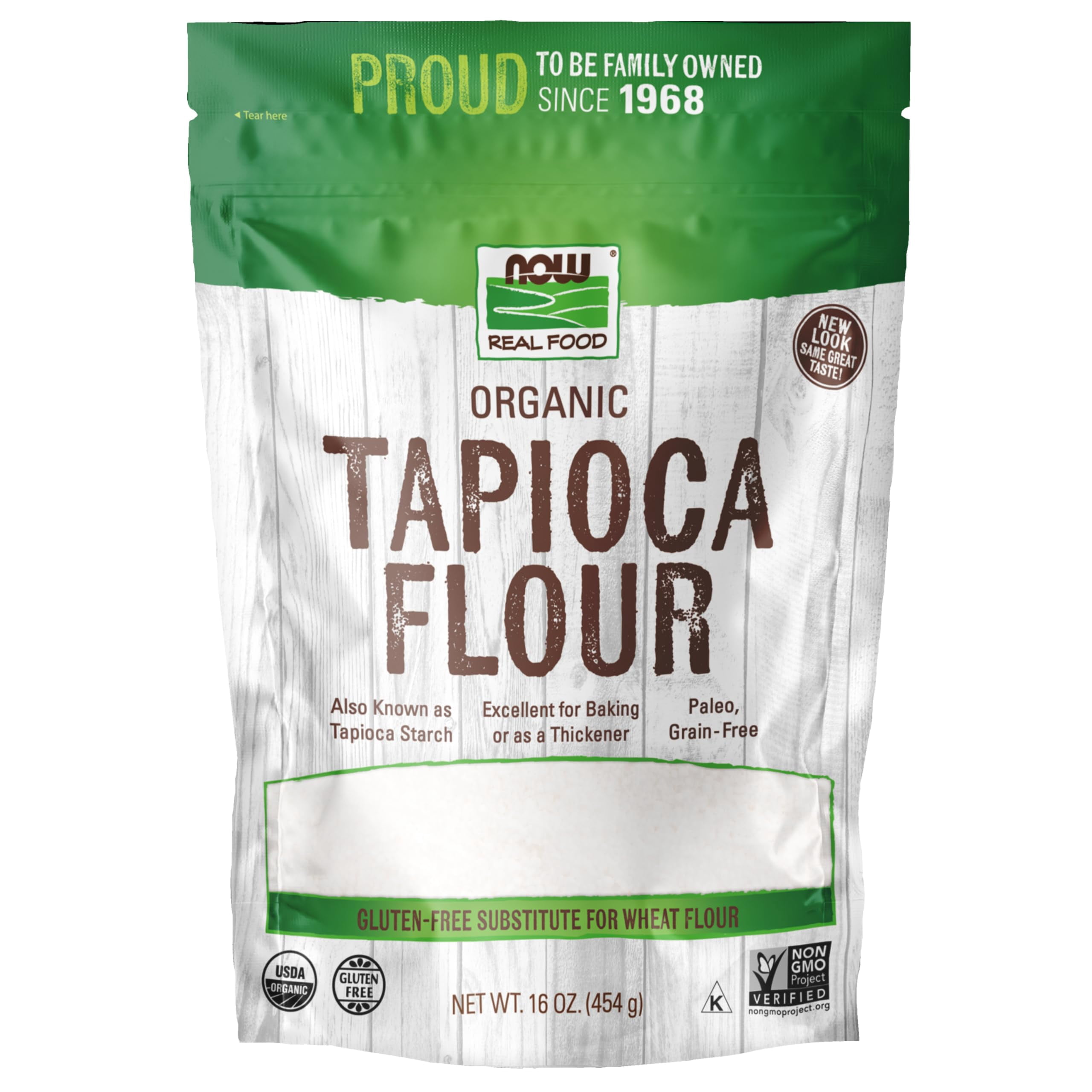 Now - Organic Gluten-Free Tapioca Flour for Baking and Thickening - 16 ...