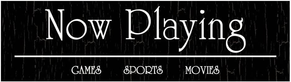 Now Playing Family Movie Room Sign- Theater Sign Kitchen Farmhouse ...