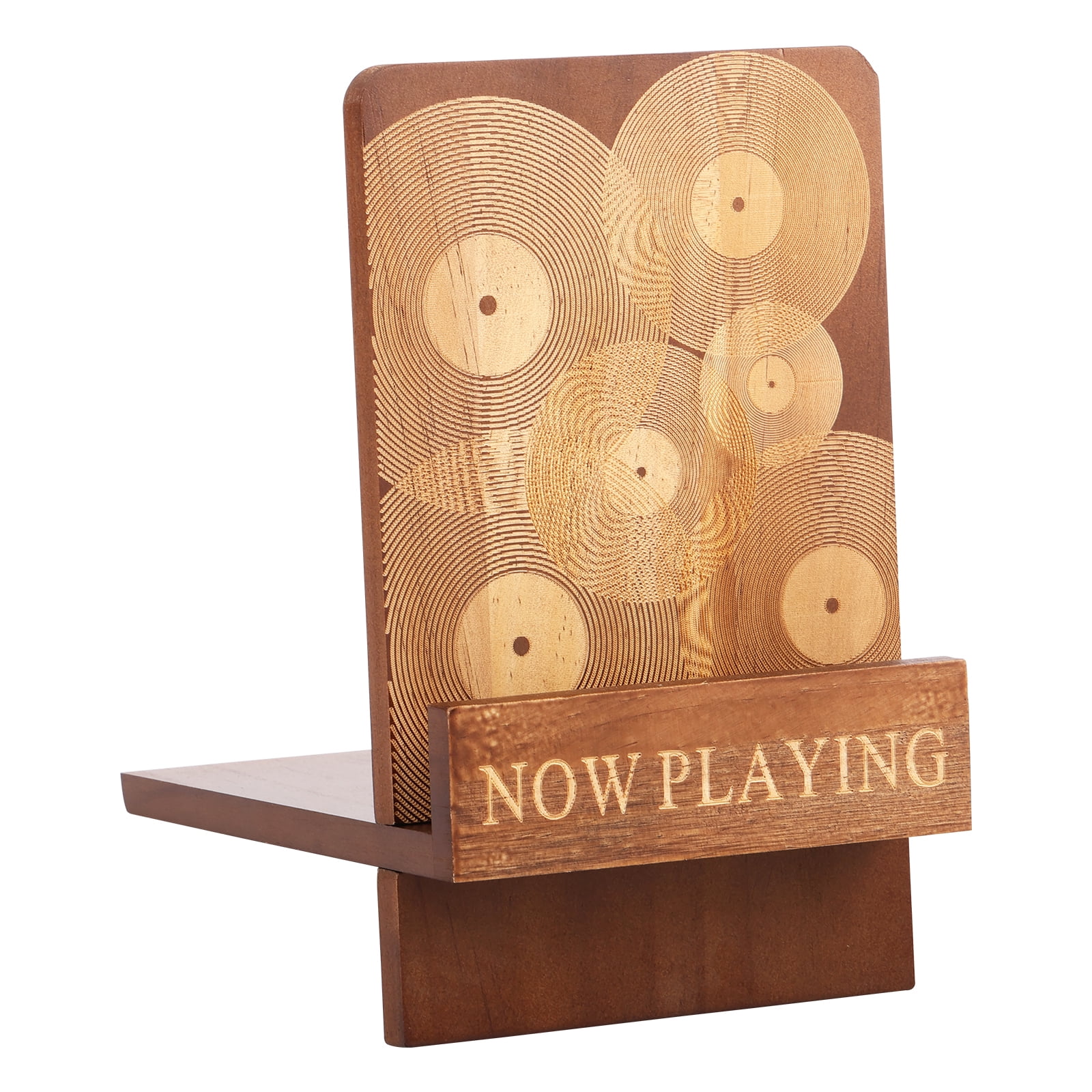 Now Playing Vinyl Record Stand Wood Record Holder Stand Removable Vinyl ...
