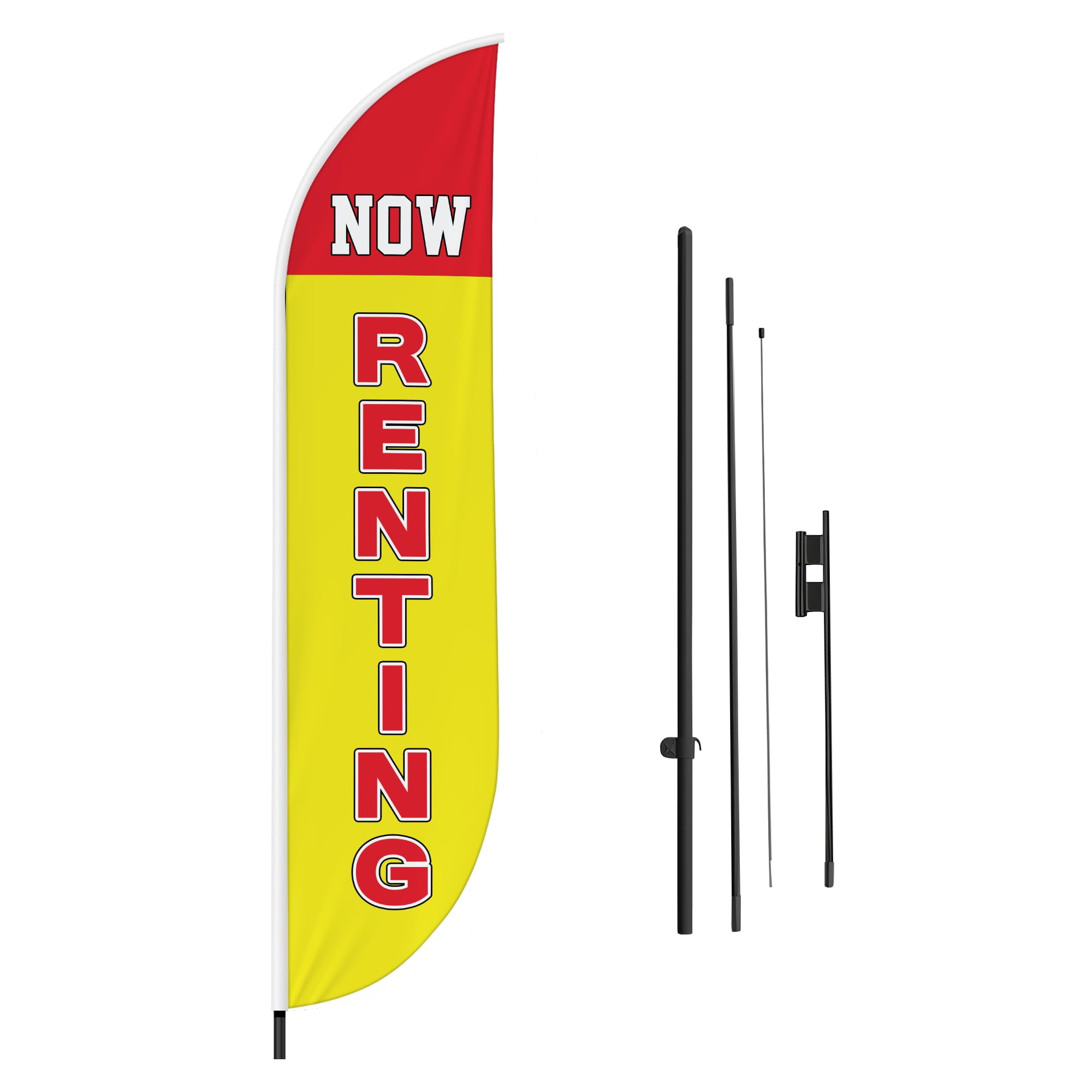 Now Renting Feather Flag(11.5feetX2.5feet) by DreamController | Outdoor ...