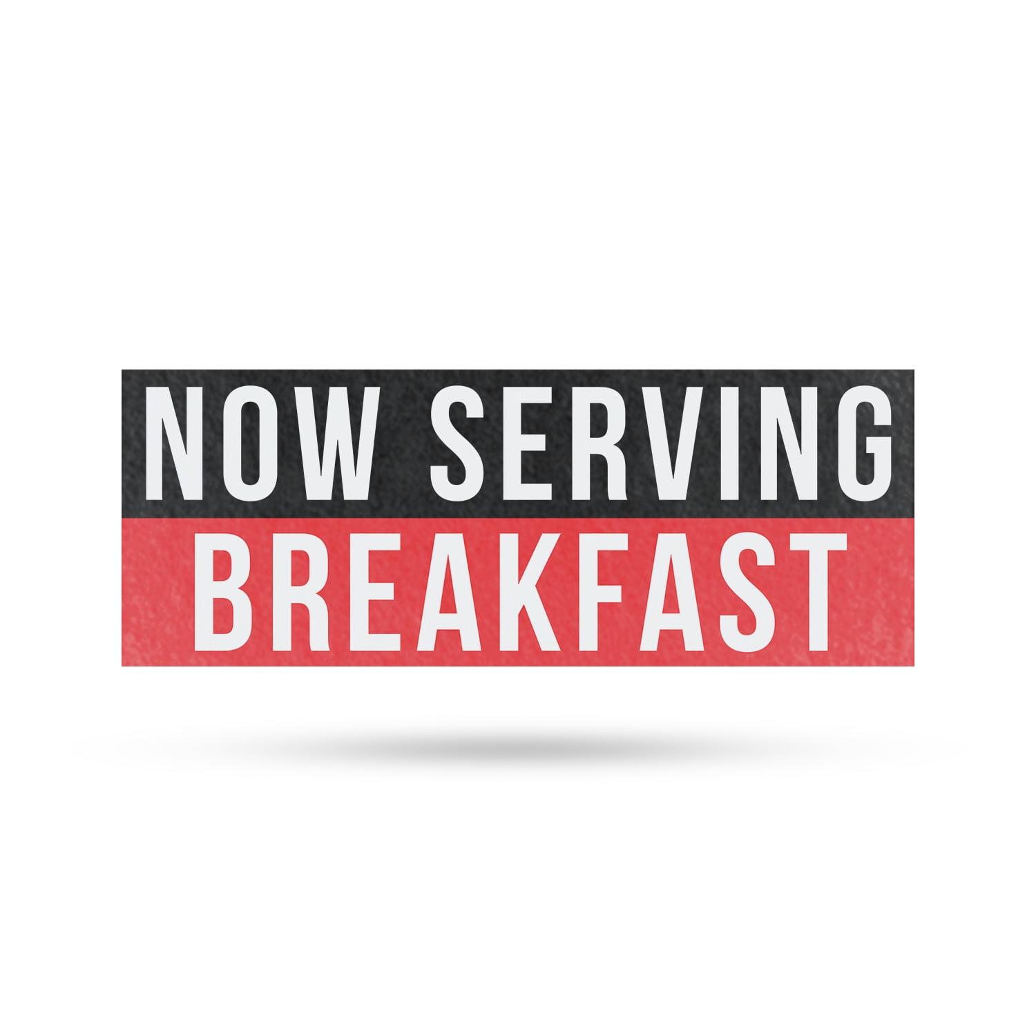 Now Serving Breakfast Vinyl Decal 36 Inch x 14 Inch Weatherproof Heavy ...
