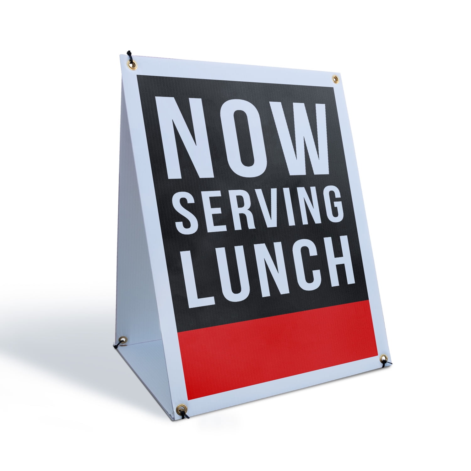 Now Serving Lunch Sidewalk Sign 24 Inch x 36 Inch A-Frame Images On ...