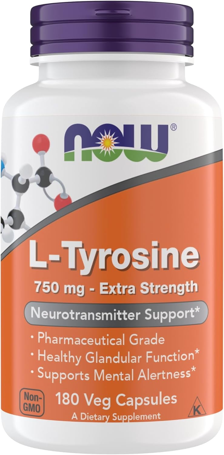 Now Supplements - L-Tyrosine Supplement, 750mg for Neurotransmitter ...