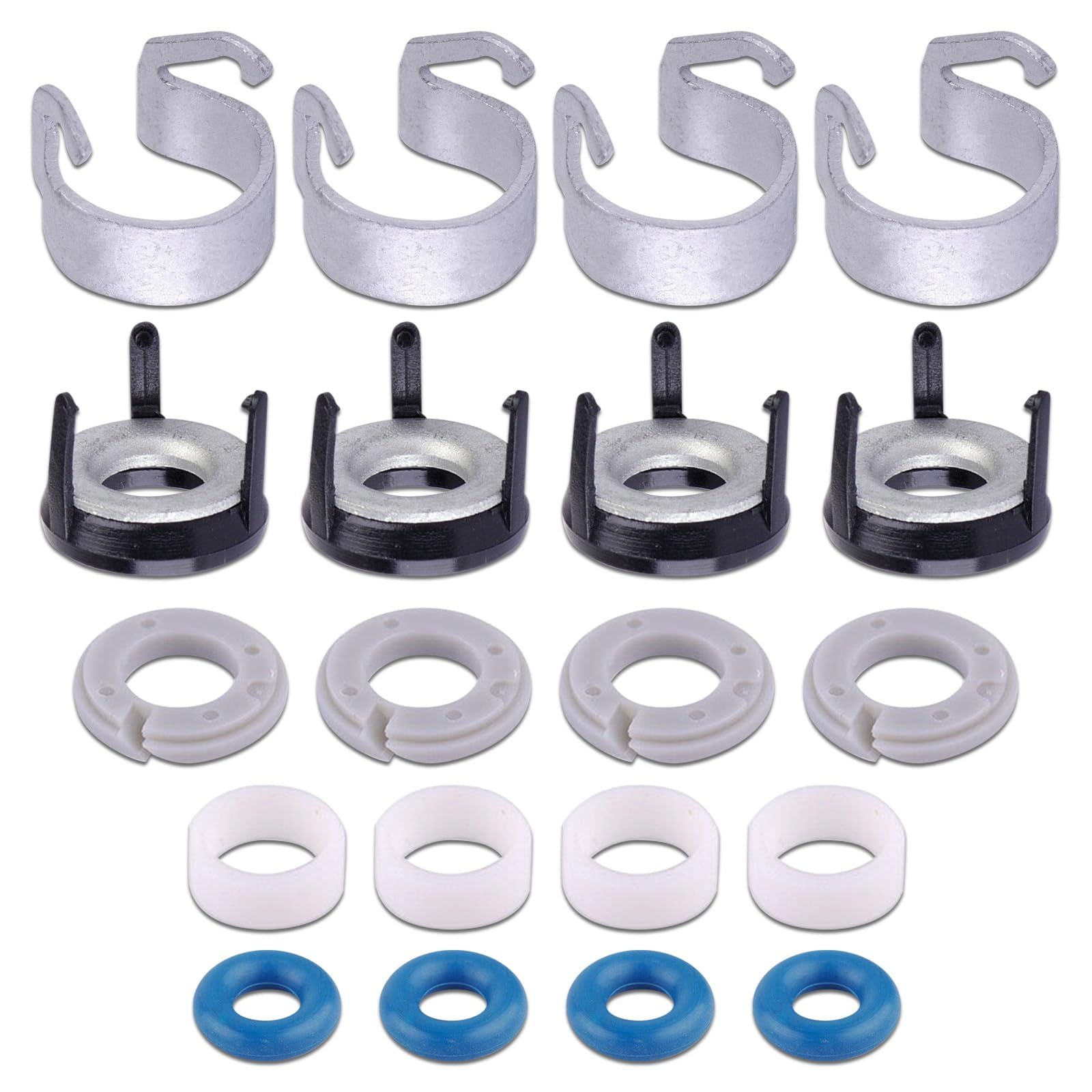 Nowkont 1 PC Car Engine Fuel Injector Seal Repair Kit, Injector Upper O ...