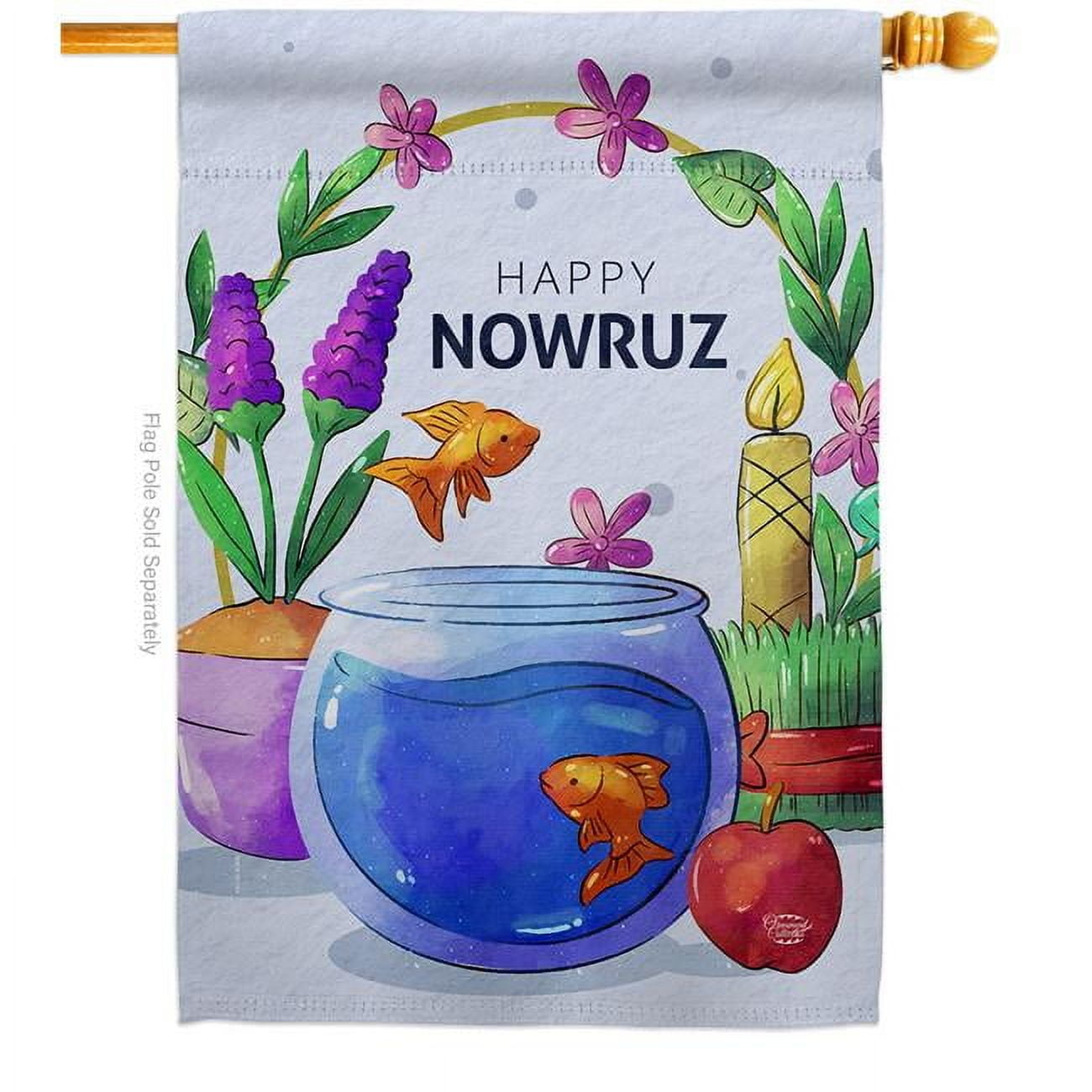 Nowruz Celebration Double-Sided House Flag, Multi Color - Walmart.com
