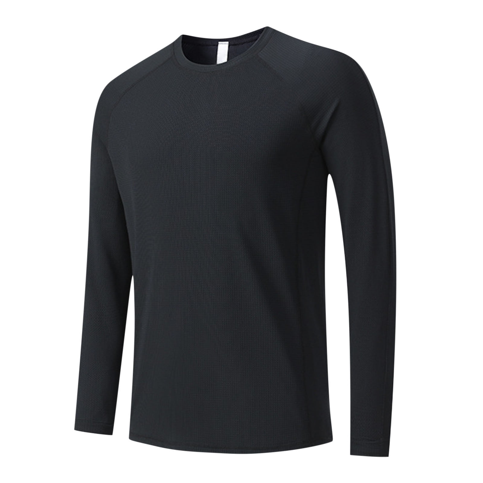 NoxwB Men's Athletic Long Sleeve T-Shirt Quick Dry Moisture Wicking ...
