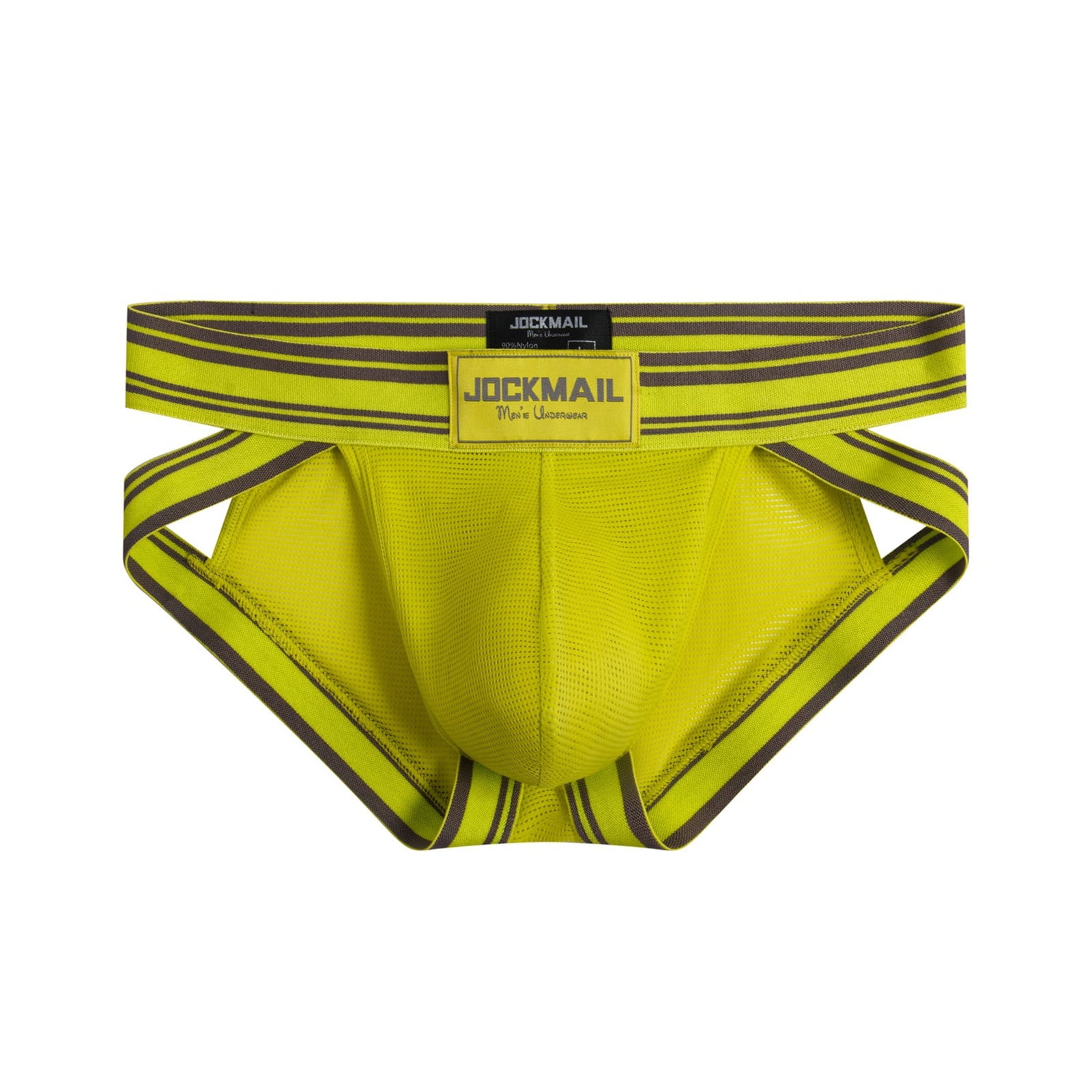 NoxwB Men's Ice Silk Thin Dual String Cheeky Briefs Sexy Low Rise ...