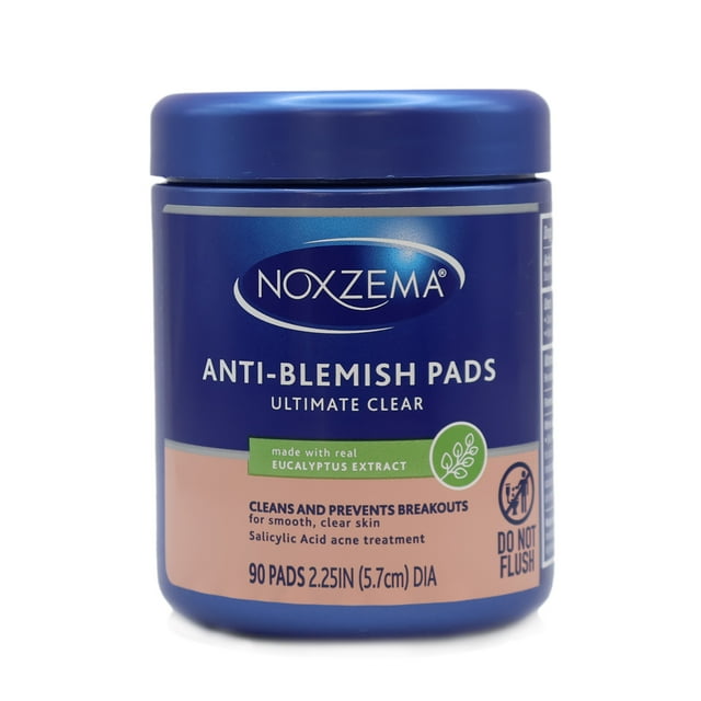 Noxzema Ultimate Clear Anti Blemish 90 Pads - Walmart.com